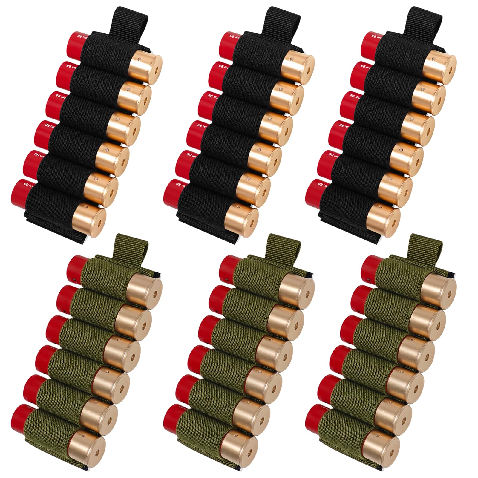 Snapklik.com : 6 Packs 6 Rounds Shell Card Holder, Shell Holder