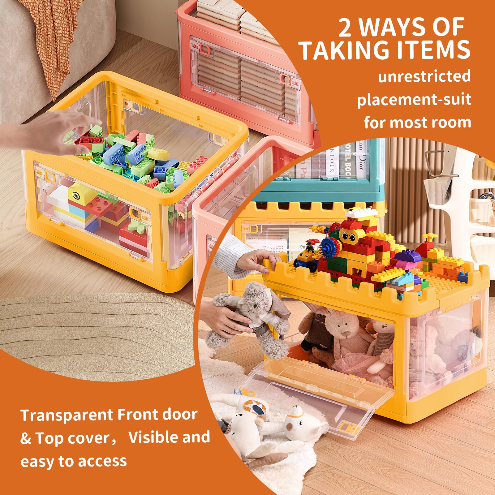 Snapklik.com : Lego Duplo Storage Collapsible Storage Box For Lego ...