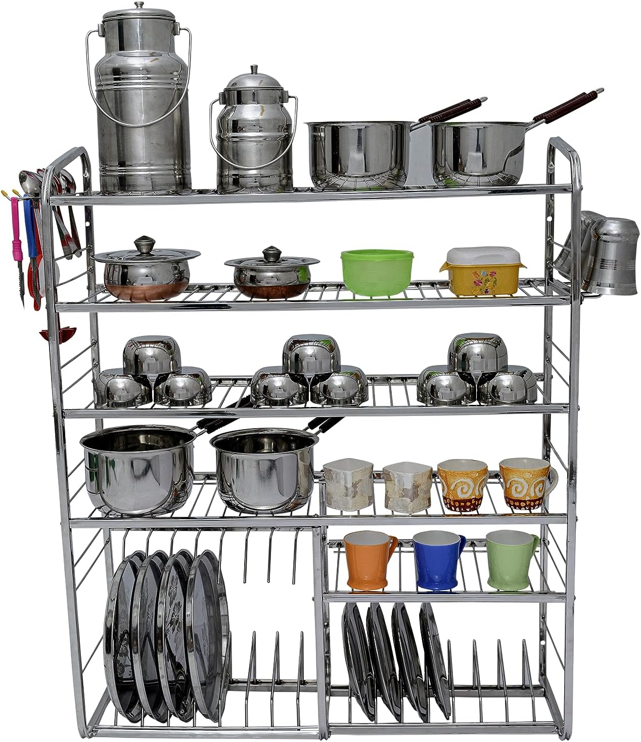 DHSVS Stainless Steel Kitchen Stand, Bartan Stand, Kitchen Rack (31 X ...