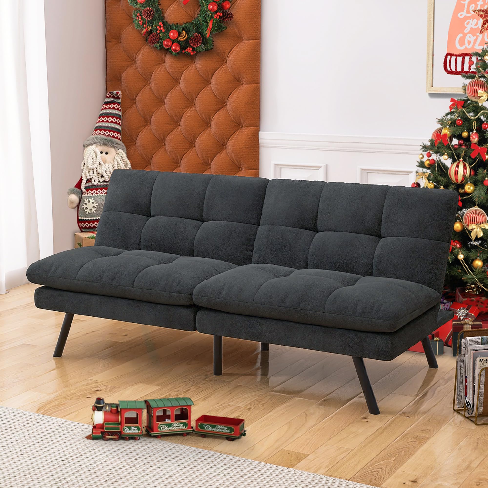 Amazon.com: Cozysnooze Detachable Futon Sofa Bed,Convertible Futon ...