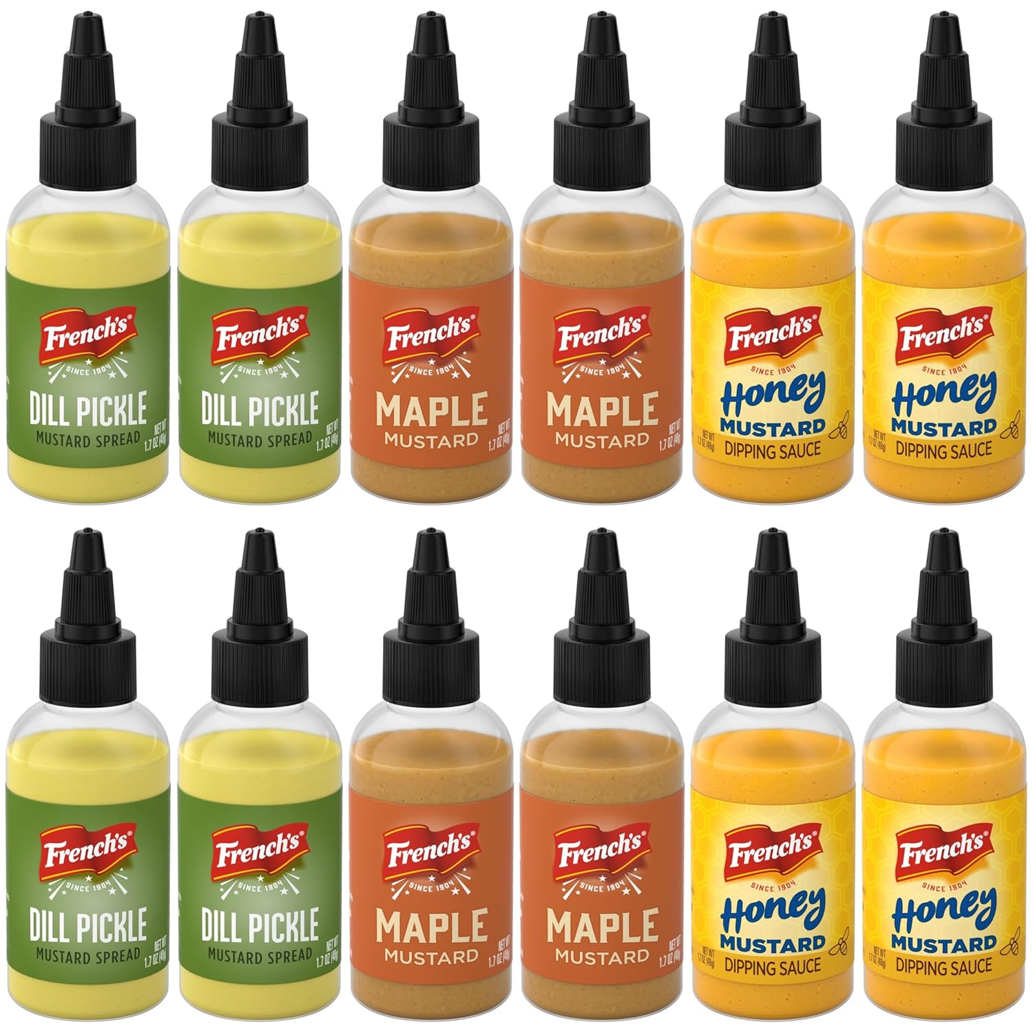 Amazon.com : French’s Mustard Variety Pack, Includes 4 Mini Bottles ...