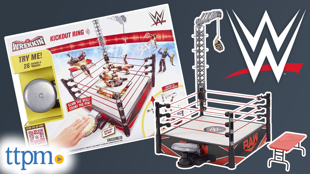 Watch WWE Wrekkin Kickout Ring Playset from Mattel on Amazon Live