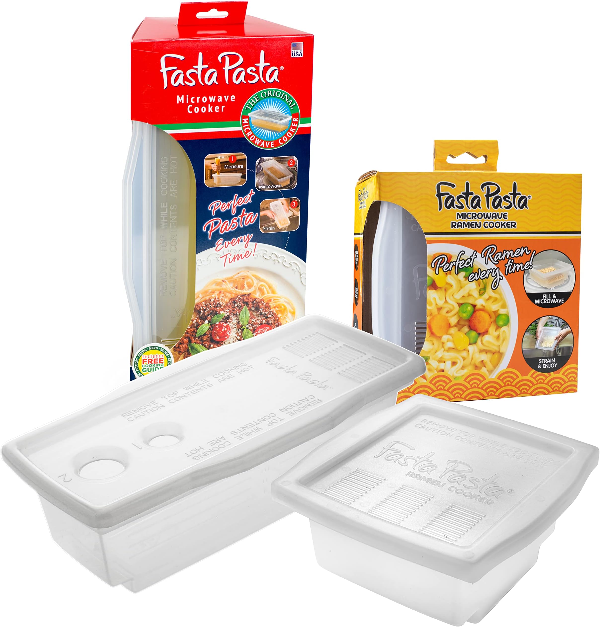 Amazon.com: The Original Fasta Pasta Microwave Cooker & Ramen Cooker ...