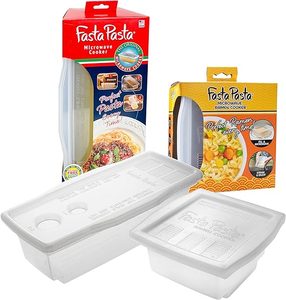 Amazon.com: The Original Fasta Pasta Microwave Cooker & Ramen Cooker ...