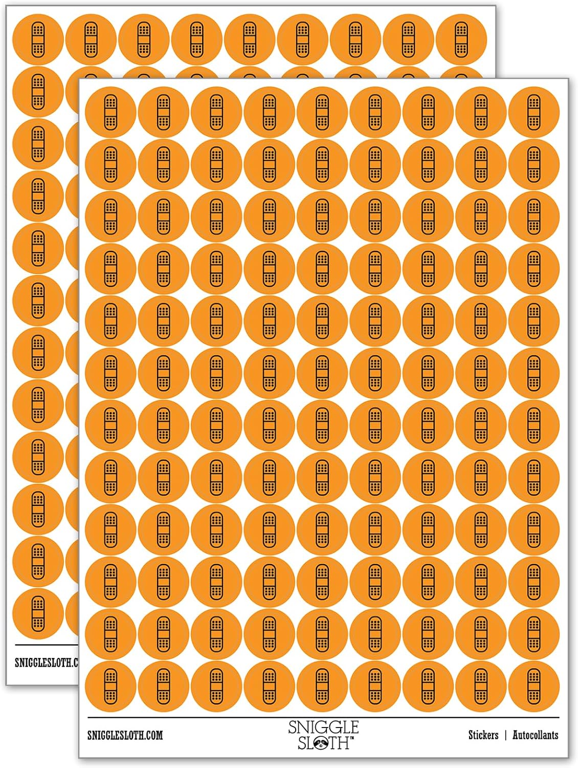 Amazon.com: Medical Injury Bandage 200+ Round Stickers - Matte Finish ...