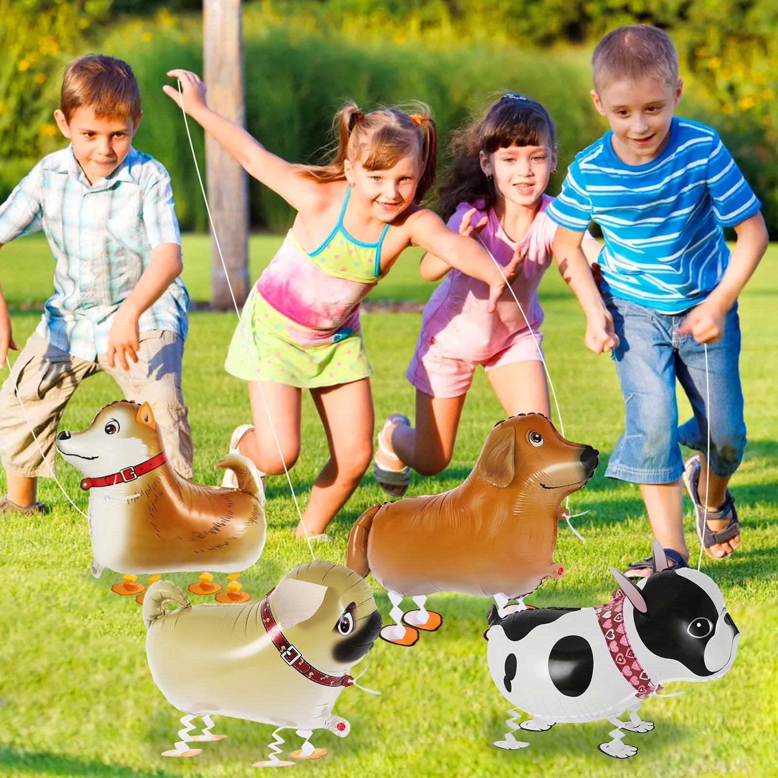 Snapklik.com : 6 Pcs Walking Dog Balloons For Kids,Animal Birthday ...