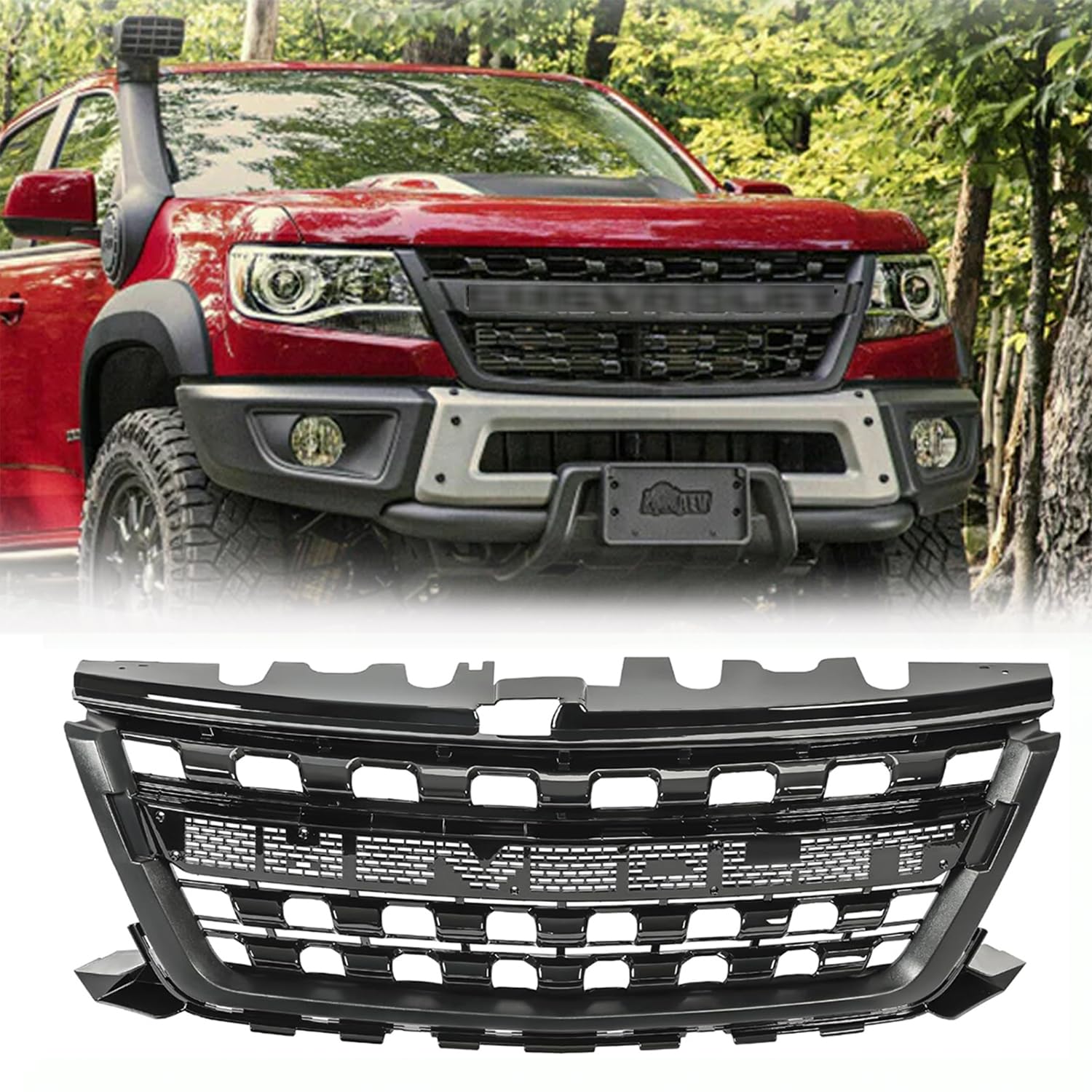 Replacement Grille for 2015 2016 2017 2018 2019 2020 Chevy Colorado ...