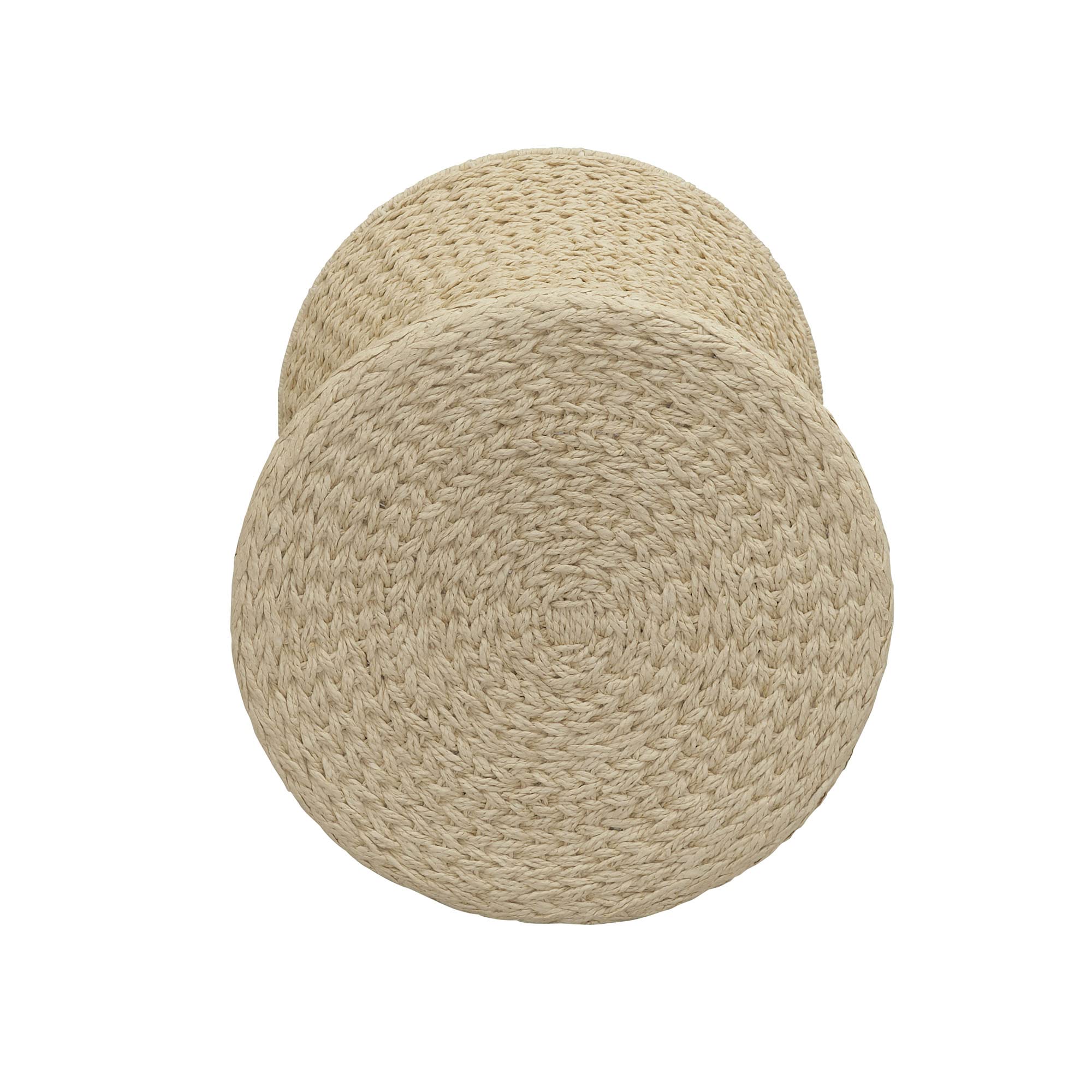 Snapklik.com : Household Essentials Handwoven Paper Rope Stool