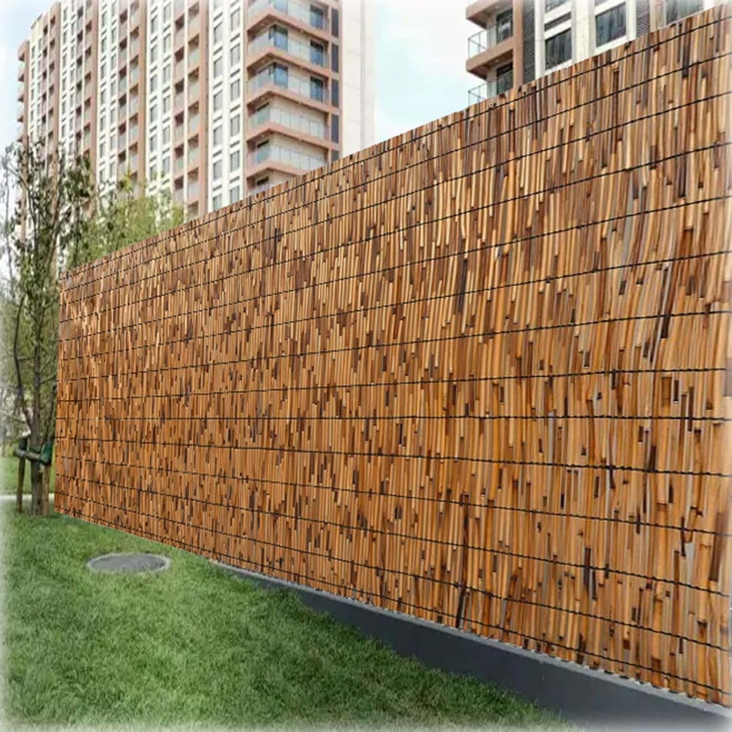 Amazon.com: Bamboo Fence Rolls 1-8 Feet High X 1-50feet Length Bamboo ...