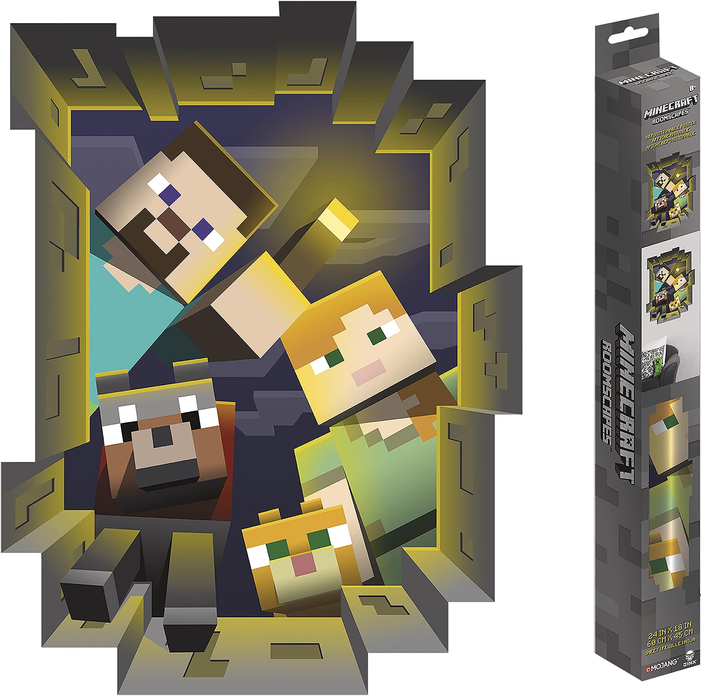 Amazon.com: Trends International Large Full Color Wall Decal Minecraft ...