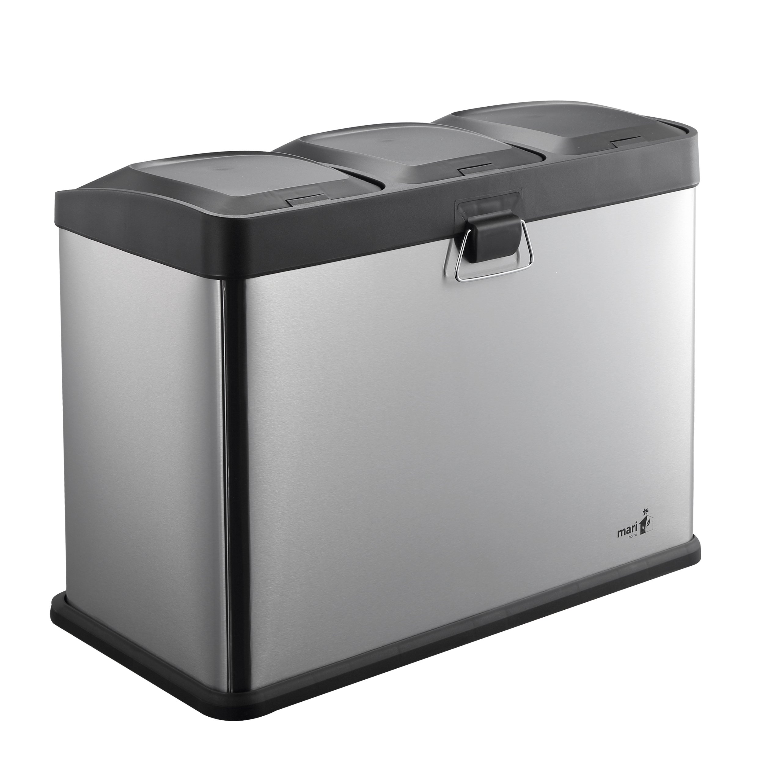 Buy Mari Home Large Rubbish Bin | Triple Waste Bin | 45L (15L X 3 ...