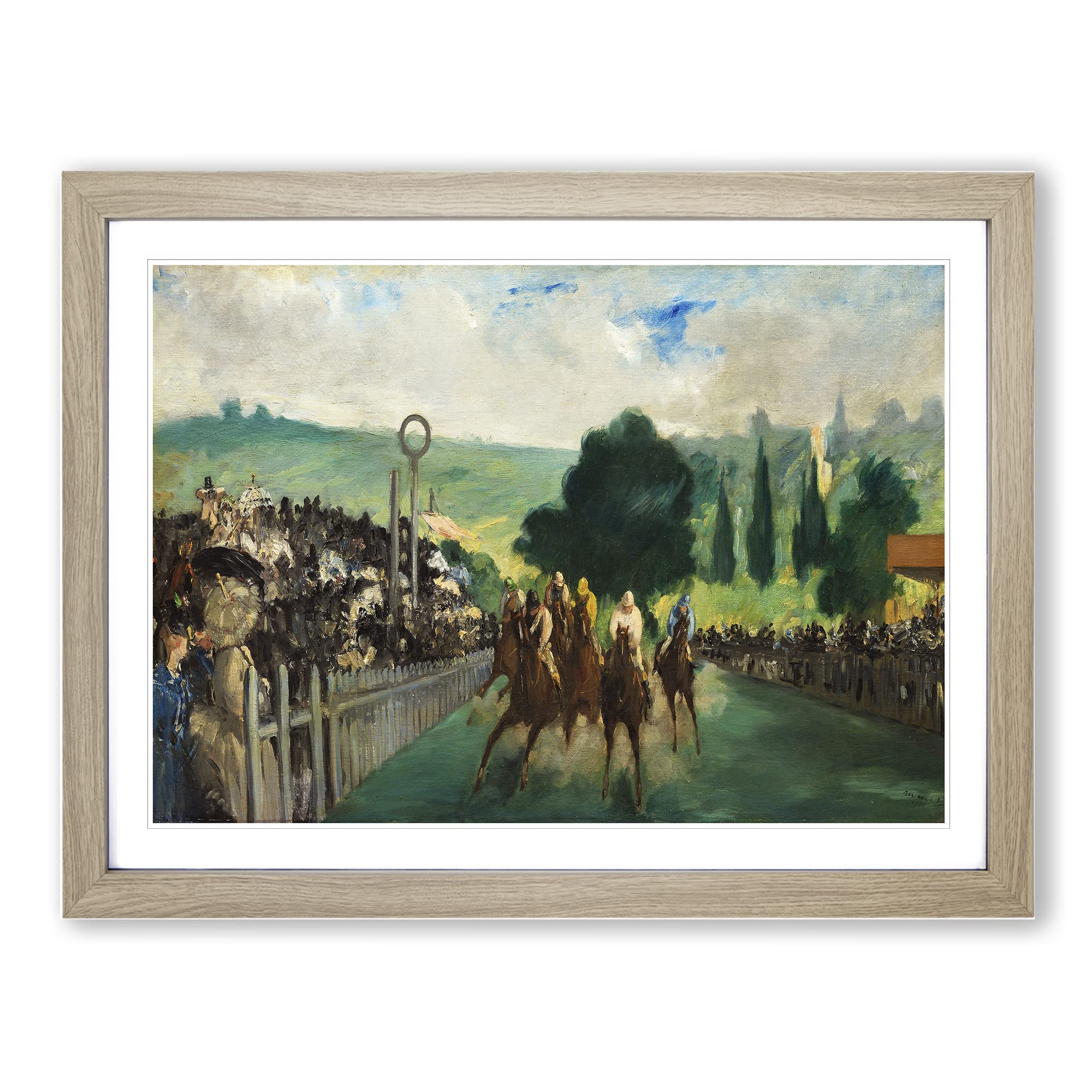 The Races At Longchamp Edouard Manet The Races At Longchamp (1866) By