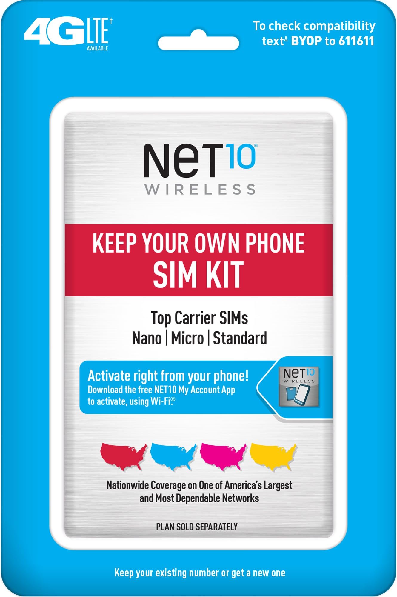 Amazon.com: Net10 Bring Your Own Phone SIM Activation Kit – Retail ...