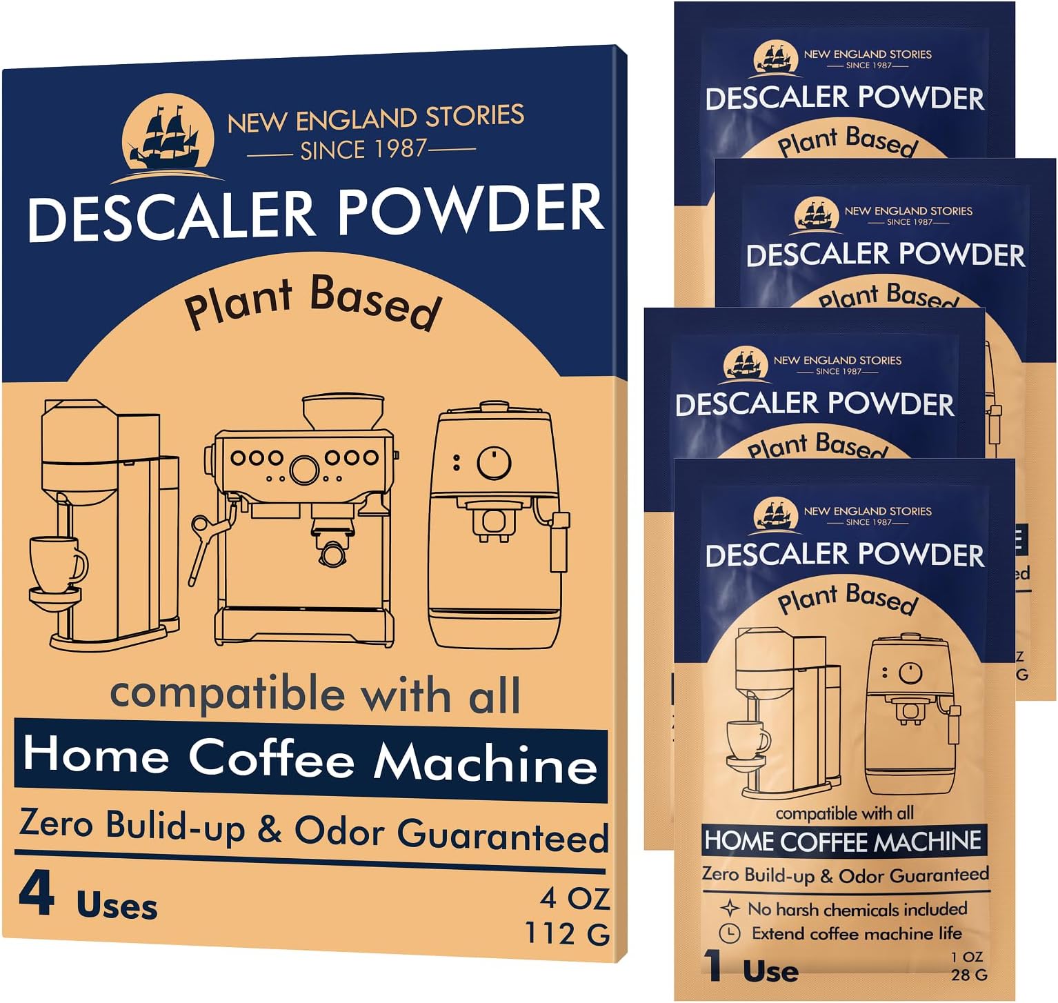Amazon.com: Descaling Solution for All Brands of Coffee and Espresso ...