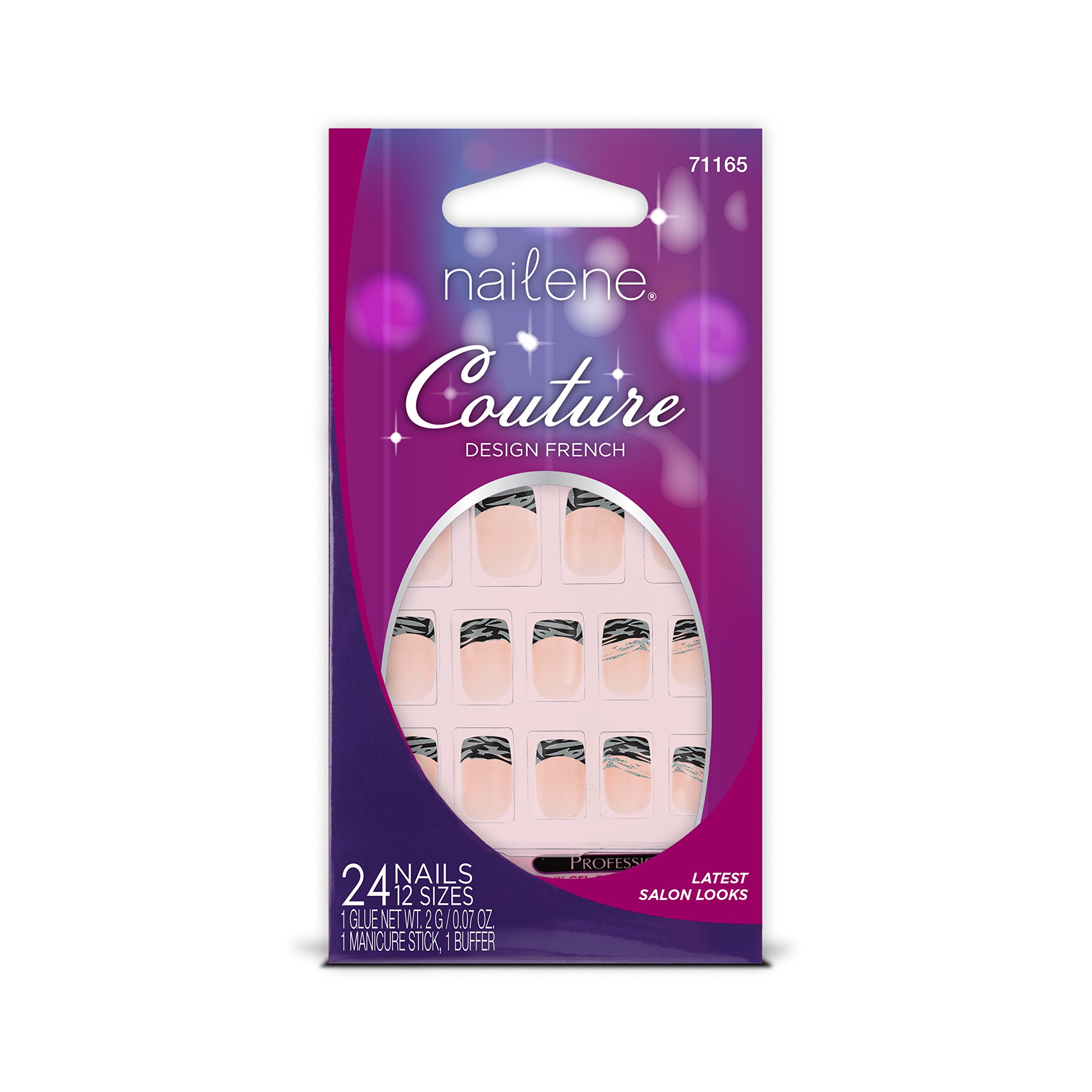 Amazon.com : Nailene Nail Couture, Safari, Package of 24 Nails : False ...
