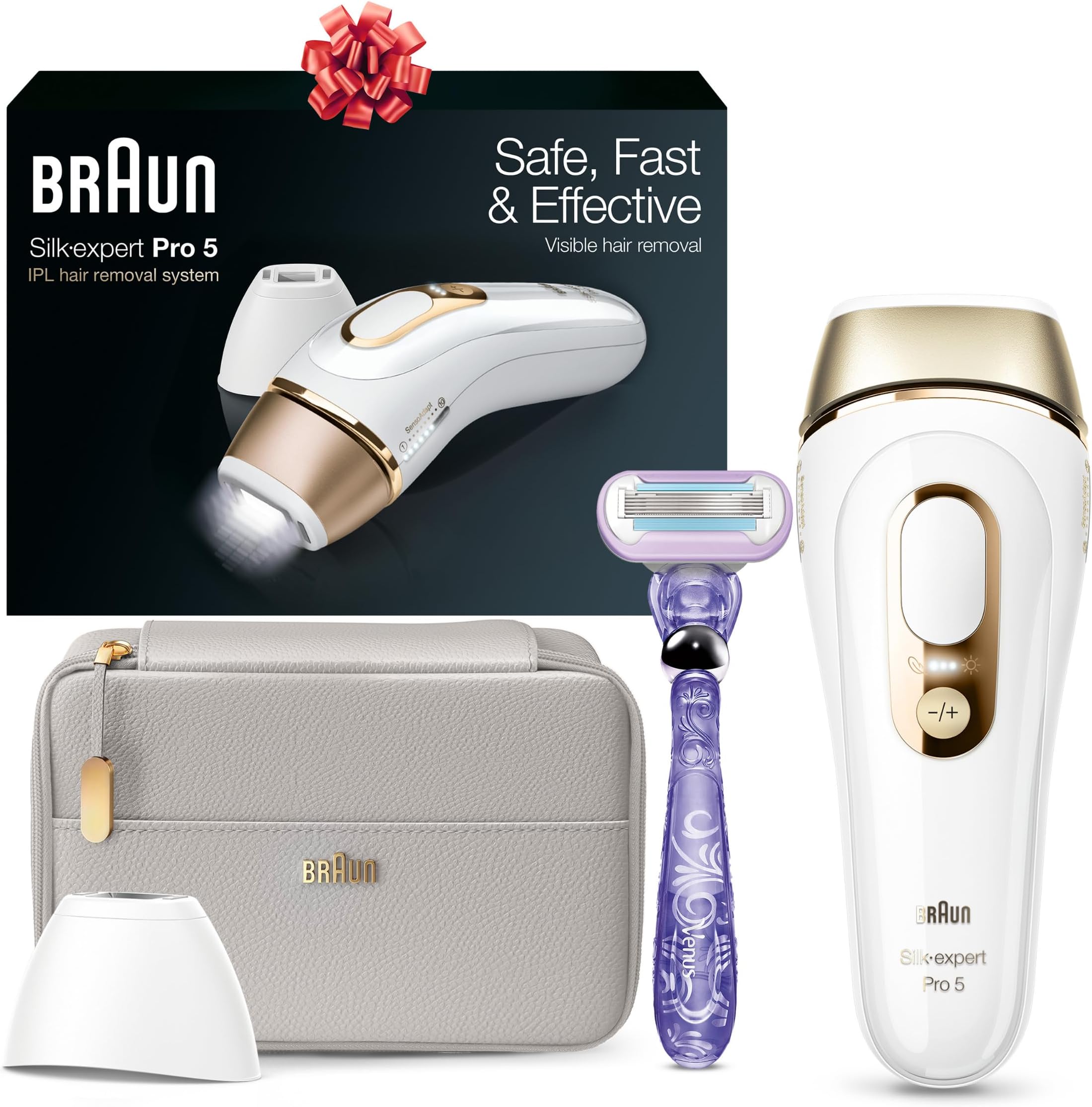 Amazon.com: Braun IPL Skin i·expert, at Home Hair Removal, Holiday ...