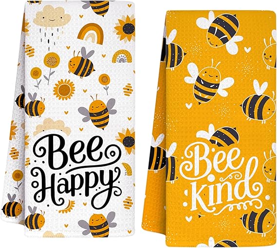 Amazon.com: InnoBeta Bee Gifts, Bee Kitchen Decor, Hand Kitchen Towel 2 ...