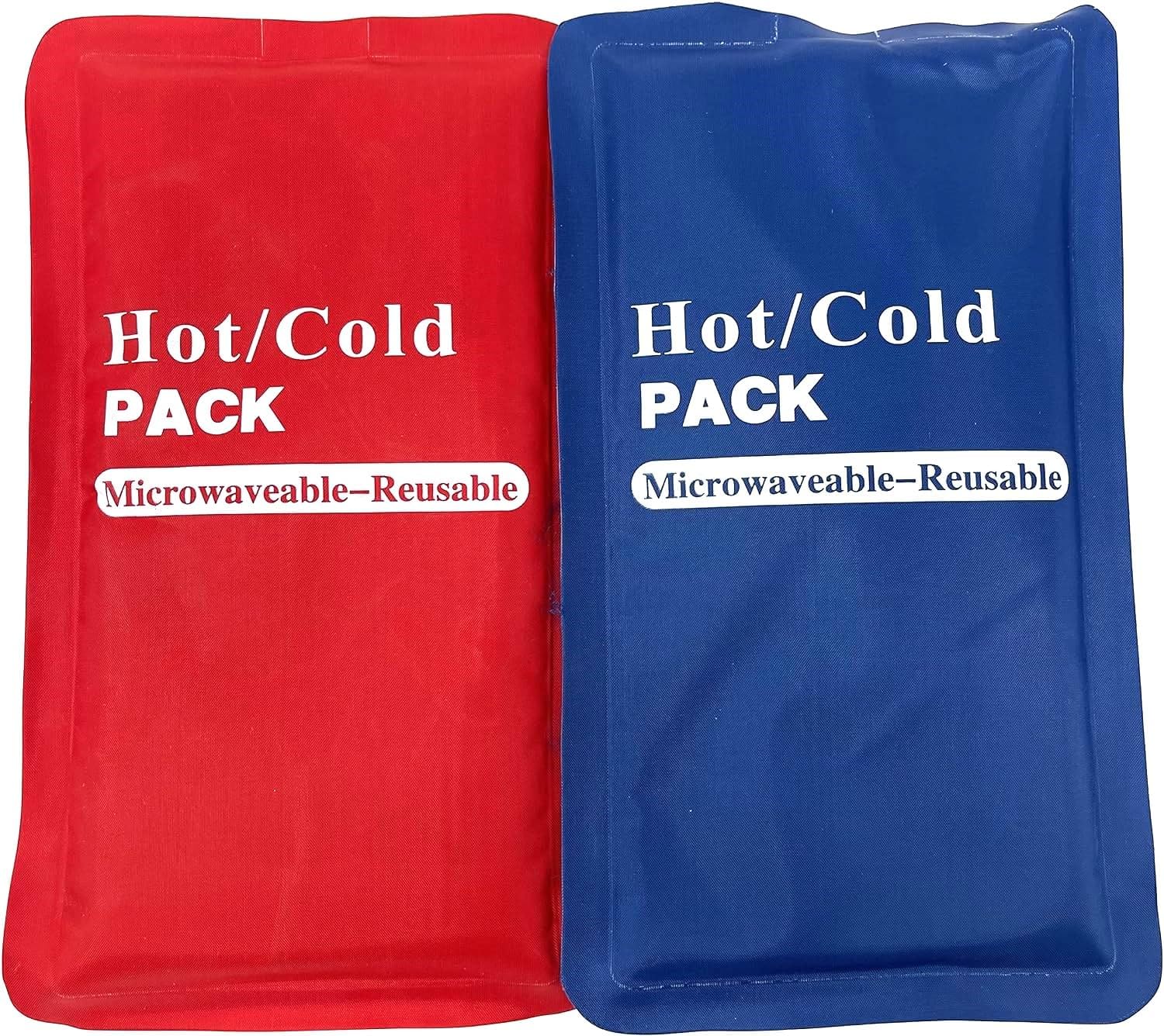 Hot & Cold Ice Packs Large Reusable Gel Pack – 2 Pack Hot Cold Therapy ...