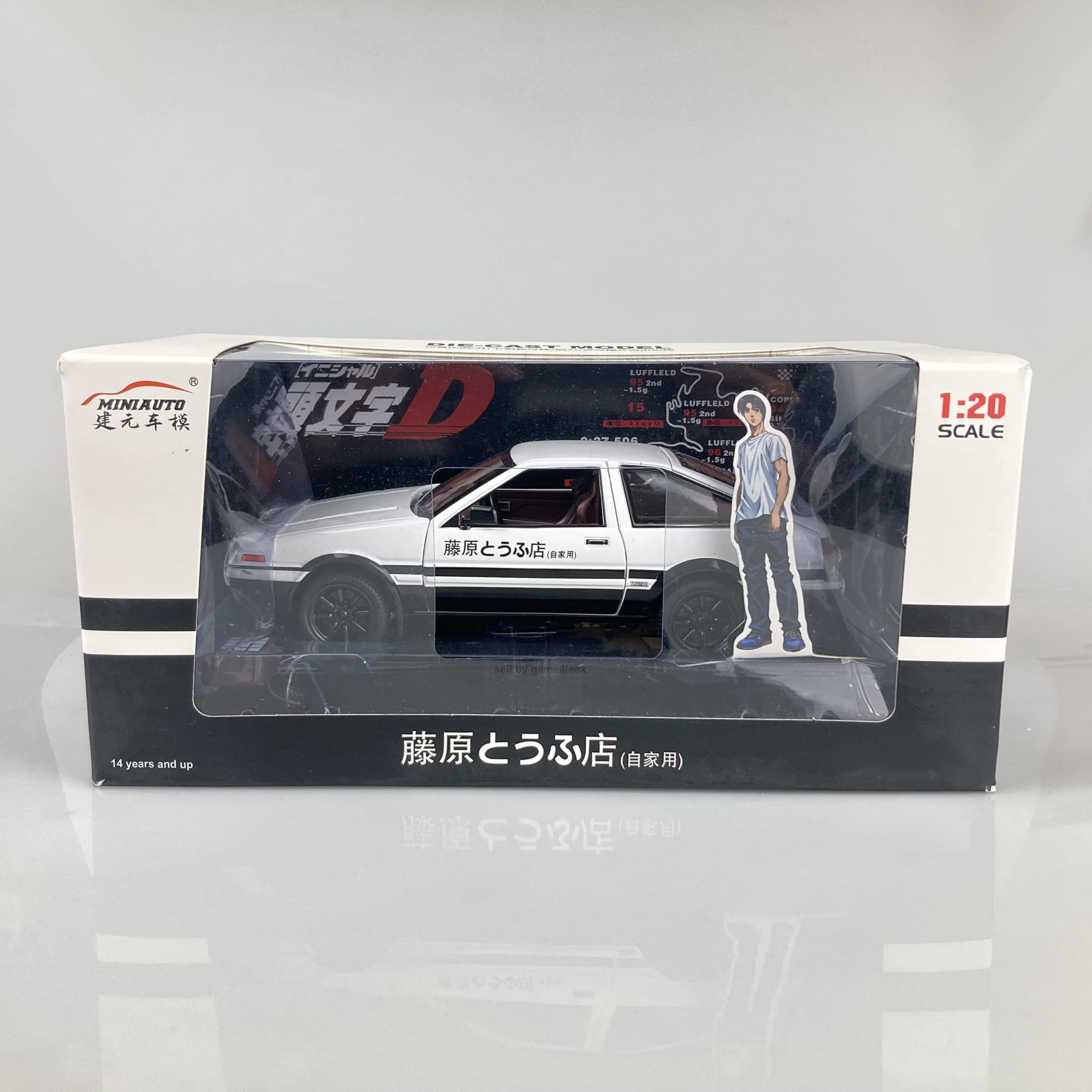 Buy 1:20 Scale MiniAuto Initial D Trueno AE86 Sprinter Alloy Diecast ...