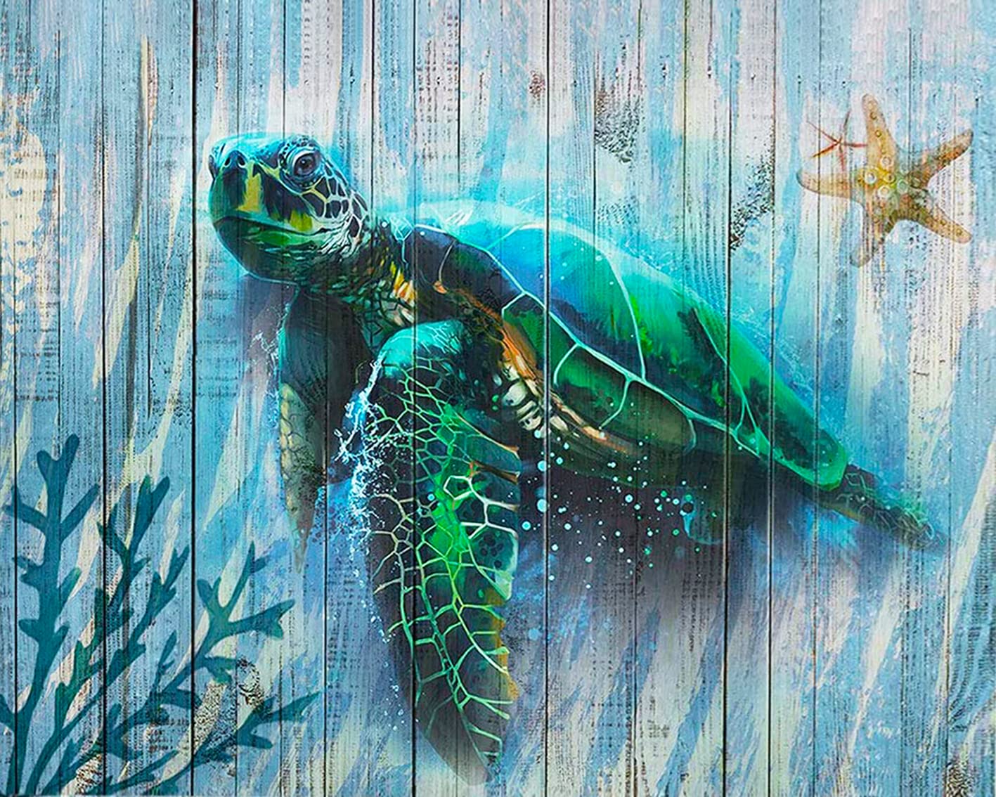 Simple Sea Turtle Oil Paint Sea Turtle Oil Pastel.