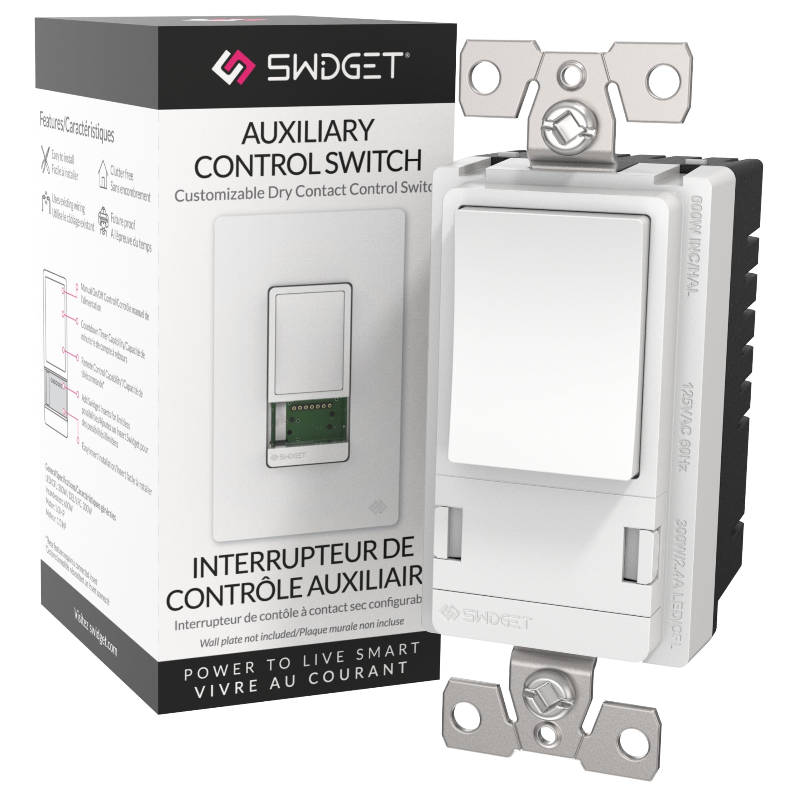 Swidget Auxiliary Control Switch - Smart Power Outlet Switch - Requires ...
