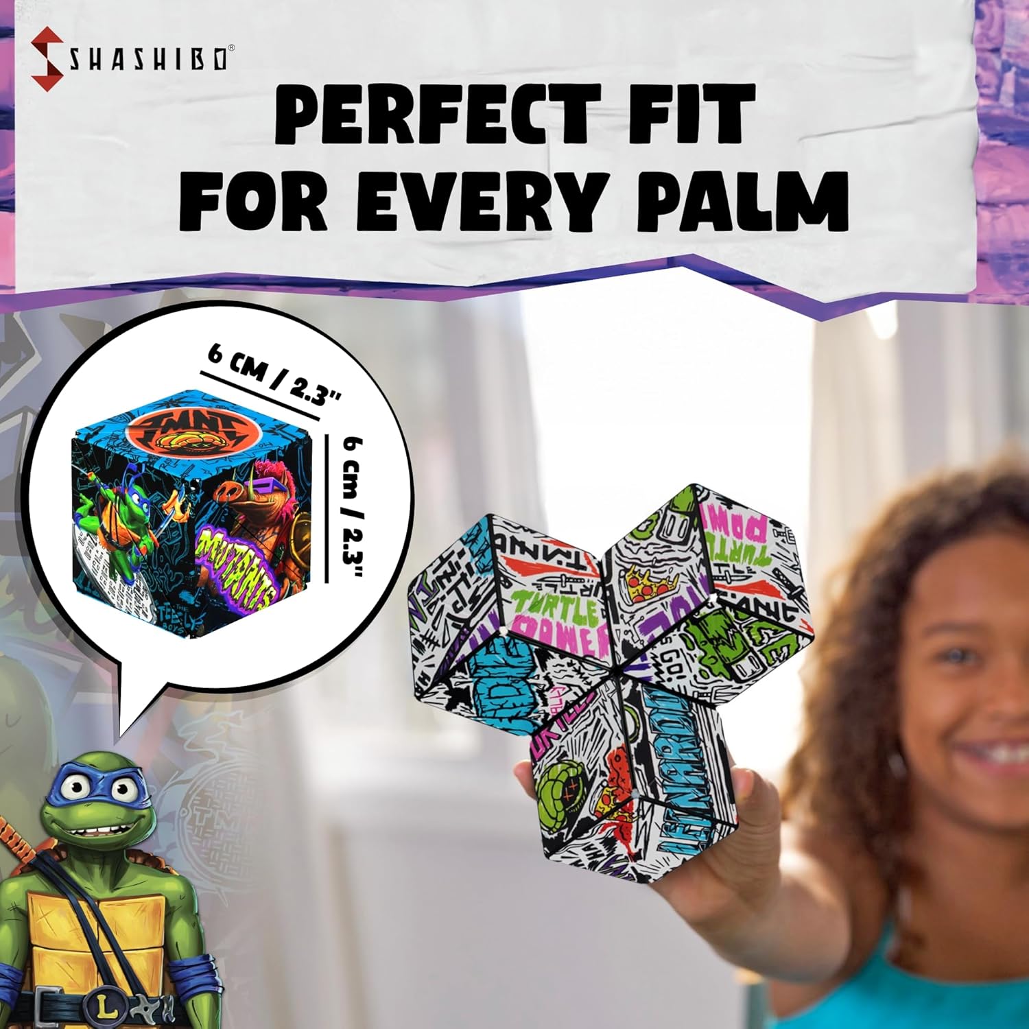 SHASHIBO Teenage Mutant Ninja Turtles – Cubo magnético patentado de ...