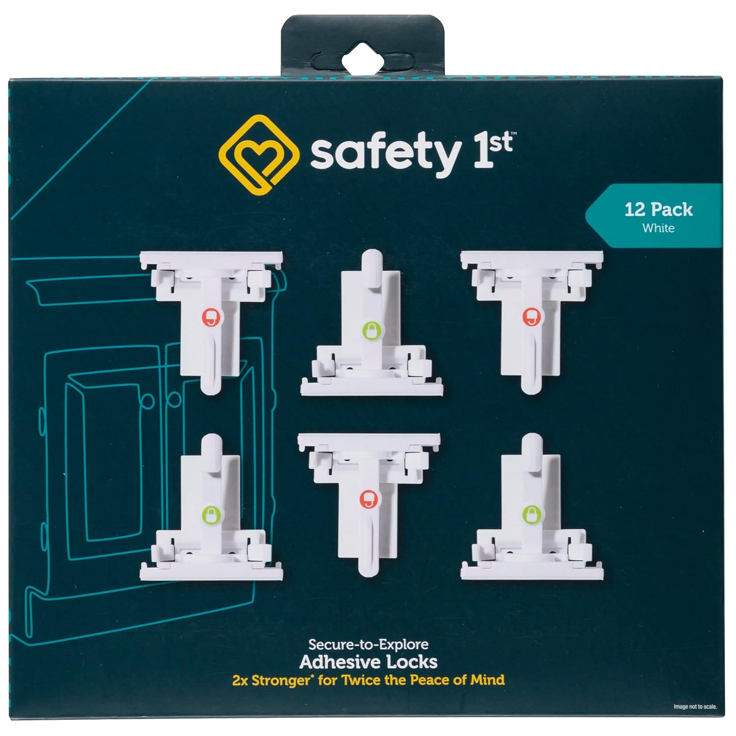 Amazon.com: Safety 1st - Secure-to-Explore Adhesive Cabinet Locks Baby ...