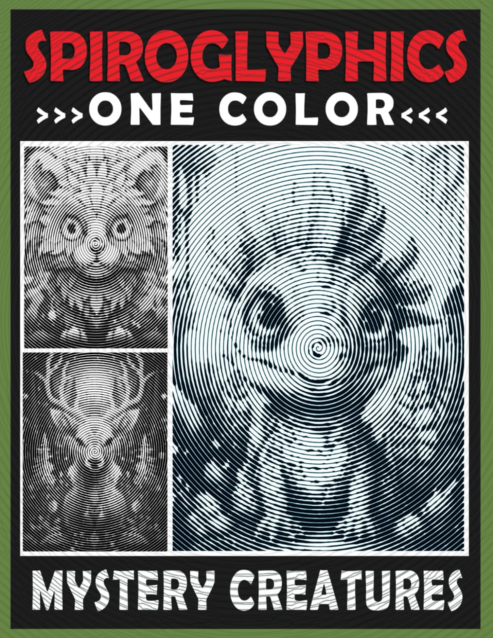 Amazon.com: Spiroglyphics One Color Mystery Creatures: Spiral Coloring ...