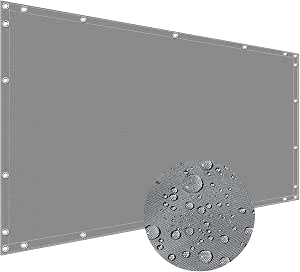 Amazon.co.jp: Sun Protection Awning Fence Shade Net 47.2 x 177.7 inches ...