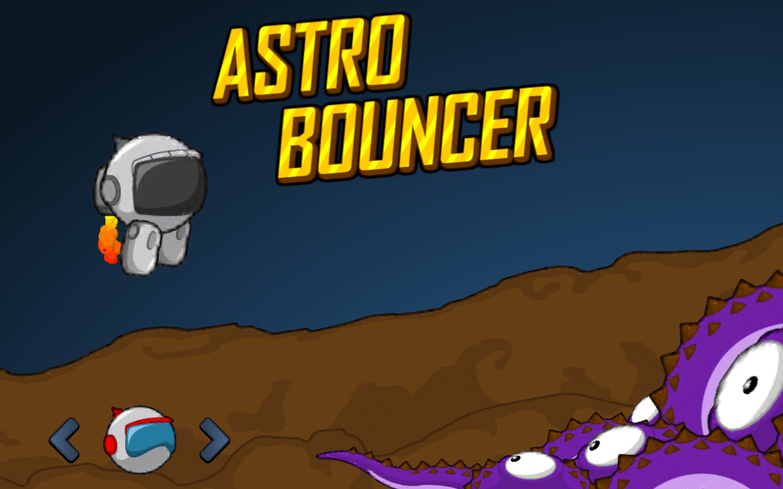 Astro Bouncer - Collect stars, and bounce around from wall to wall, but ...