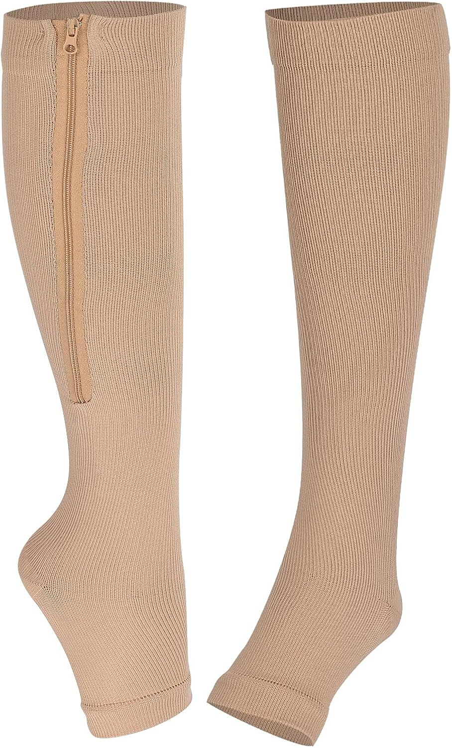 Amazon.com: Topyond 2pcs Compression Socks, Toeless Compression Socks ...