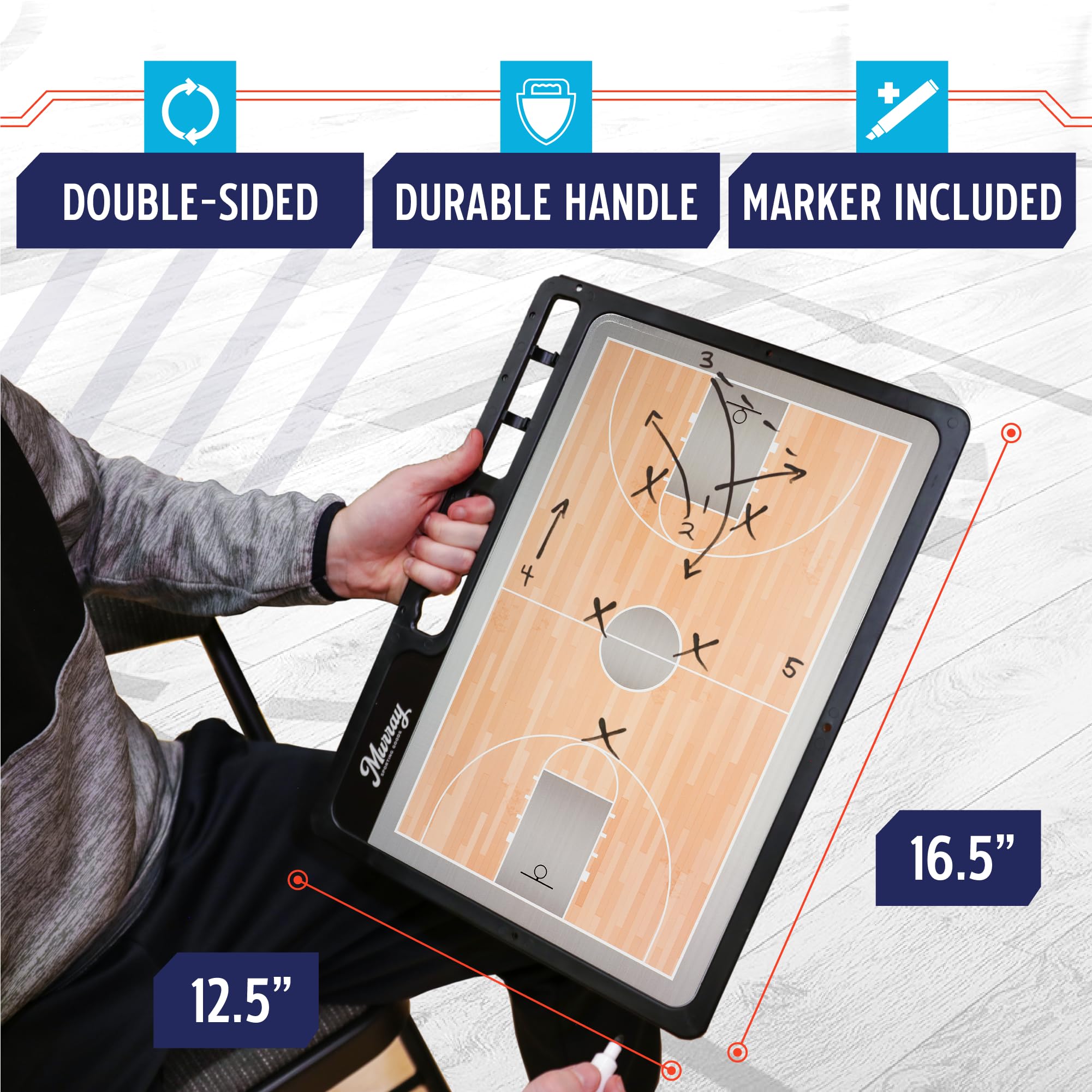 Snapklik.com : Premium Basketball Coaches Clipboard