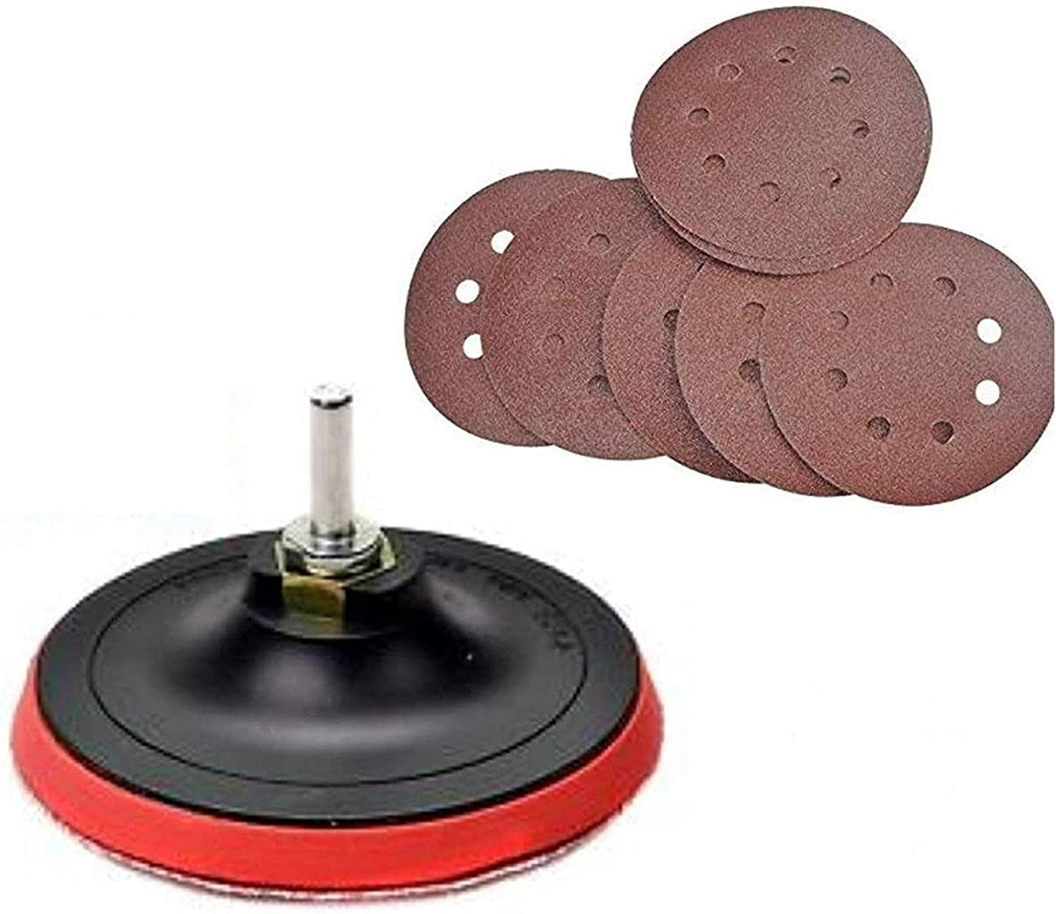 toolfi Recycled Plastic Sanding Disc with Lock Nut and 6 Sandpaper for ...