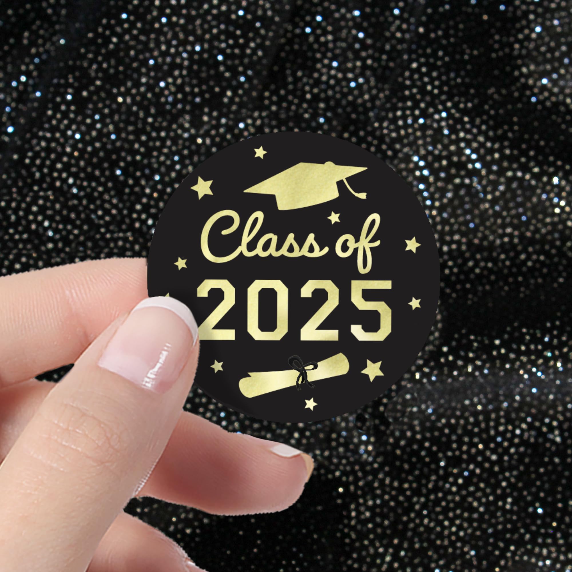 Graduation Stickers Class Of 2025 500PCS Class Of 2025 Stickers Roll 10 ...