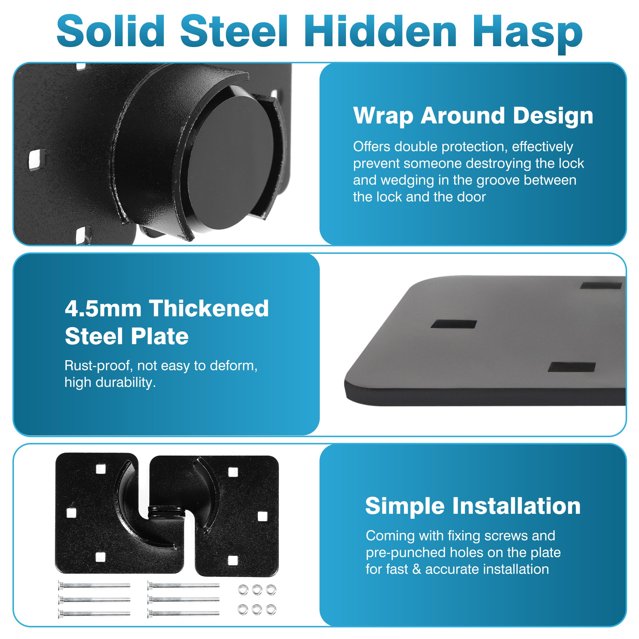 IRONWALLS 2 Packs Puck Lock Keyed Alike, 2-7/8” / 73mm Hidden Shackle ...