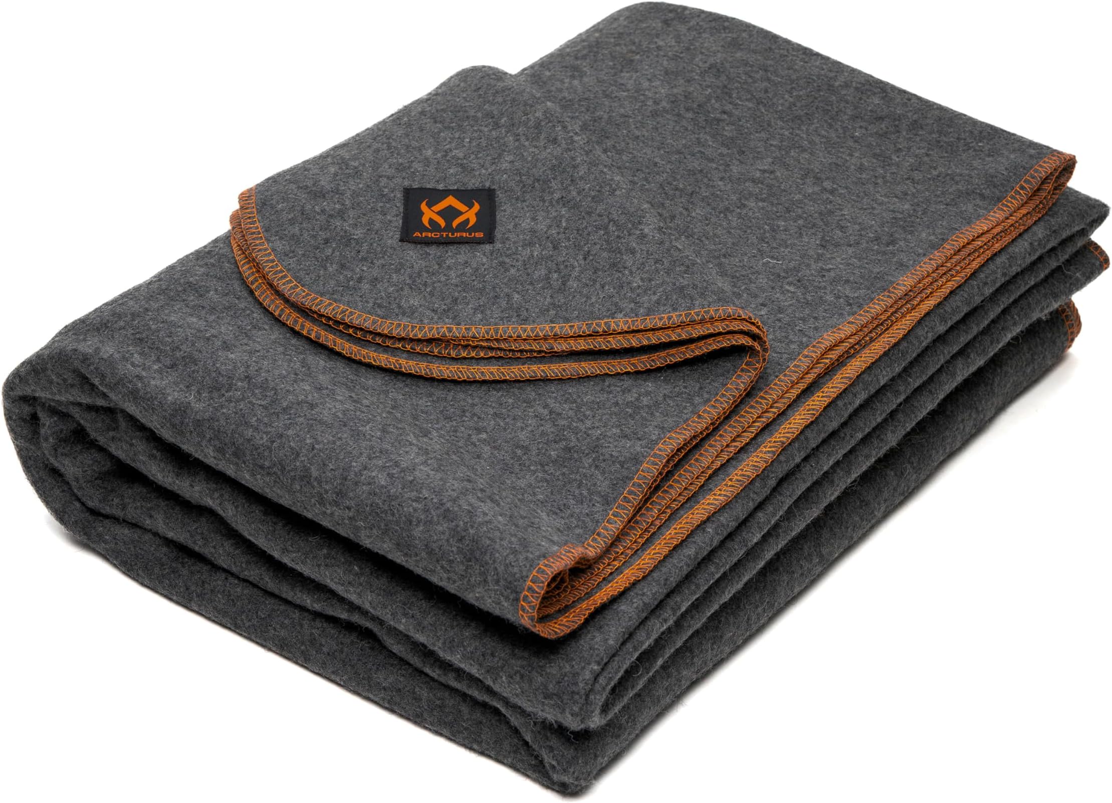 Arcturus Military Wool Blanket - 4.5 lbs, Warm, Thick, Washable, Large ...