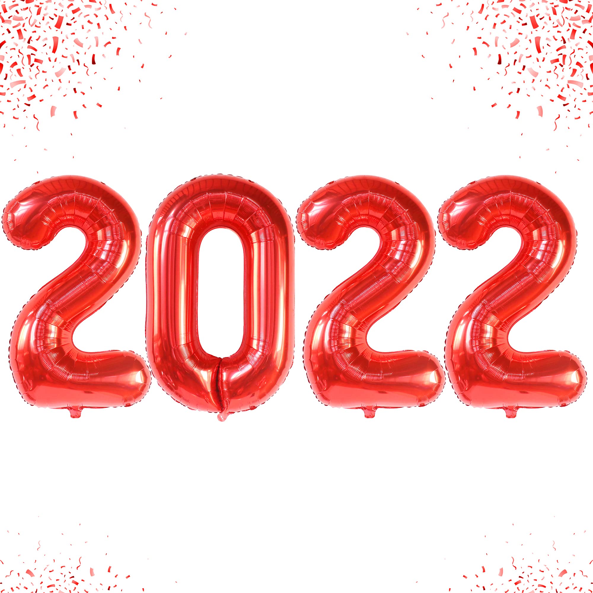 Katchon Giant Red 2024 Balloons Numbers 40 Inch 2024 Red | Desertcart ...