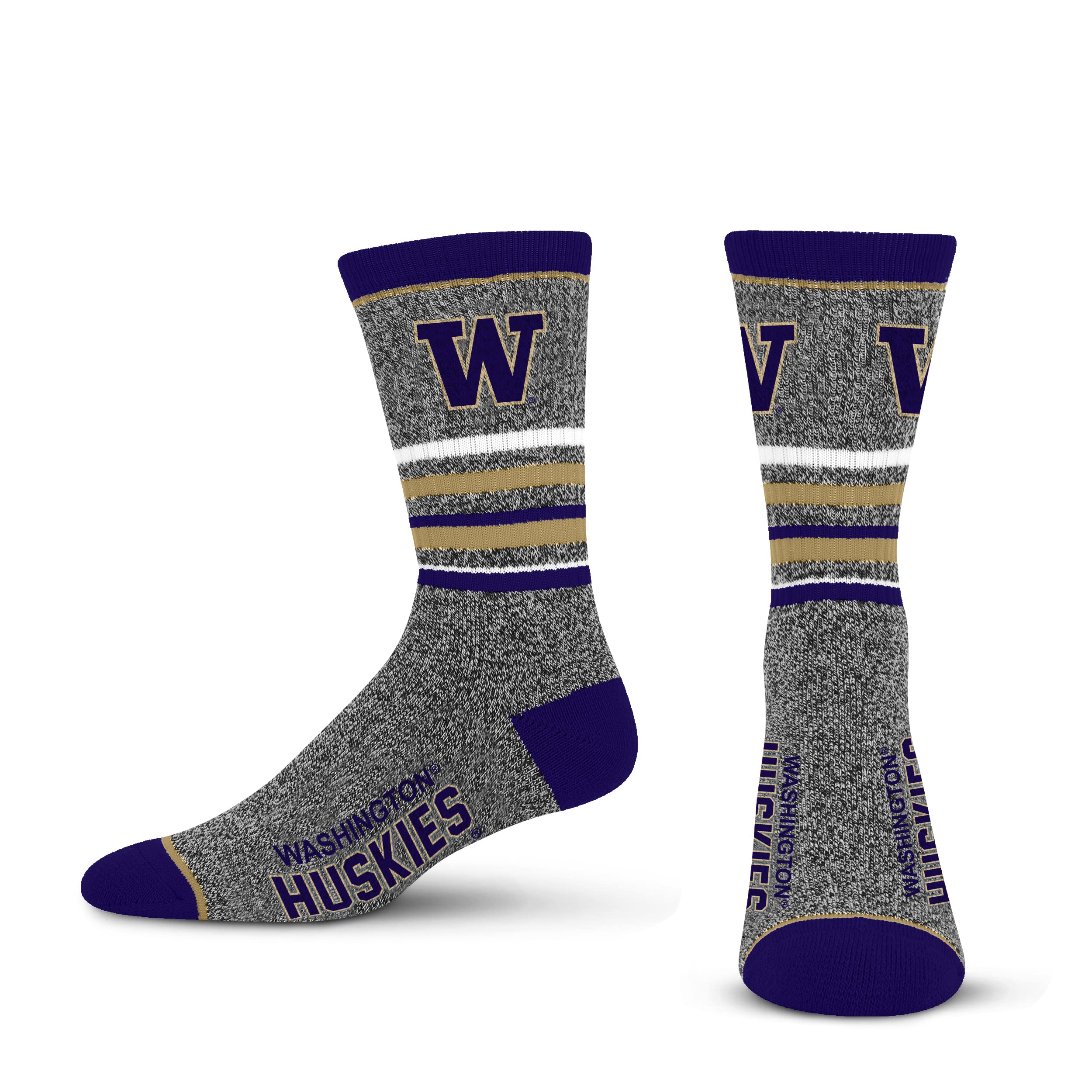 Snapklik.com : Mens NCAA Washington Huskies 5 Star Crew Sock Marble ...