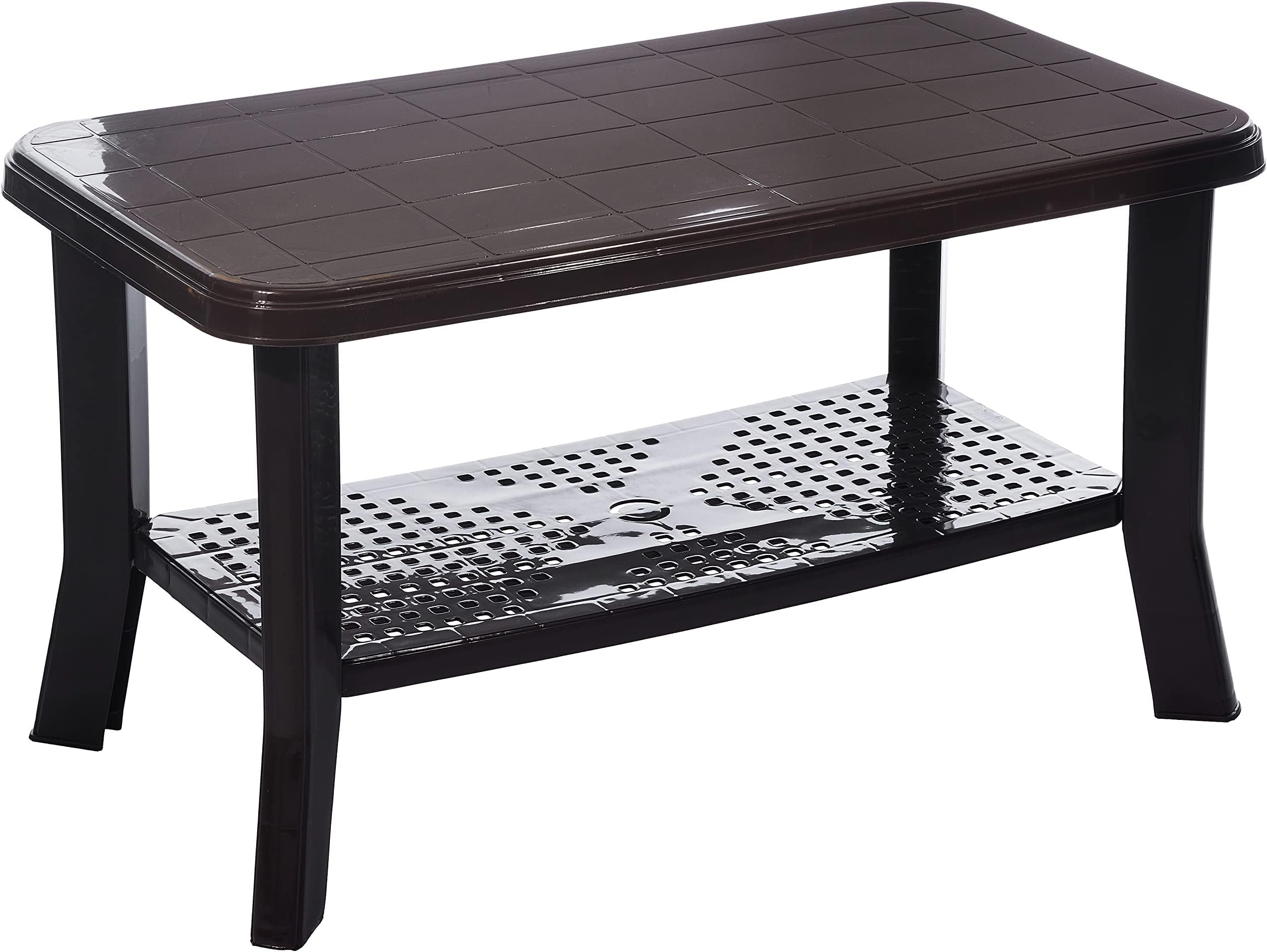 Everest Victoria Plastic Coffee Table - Teak Wood Colour| Table for ...