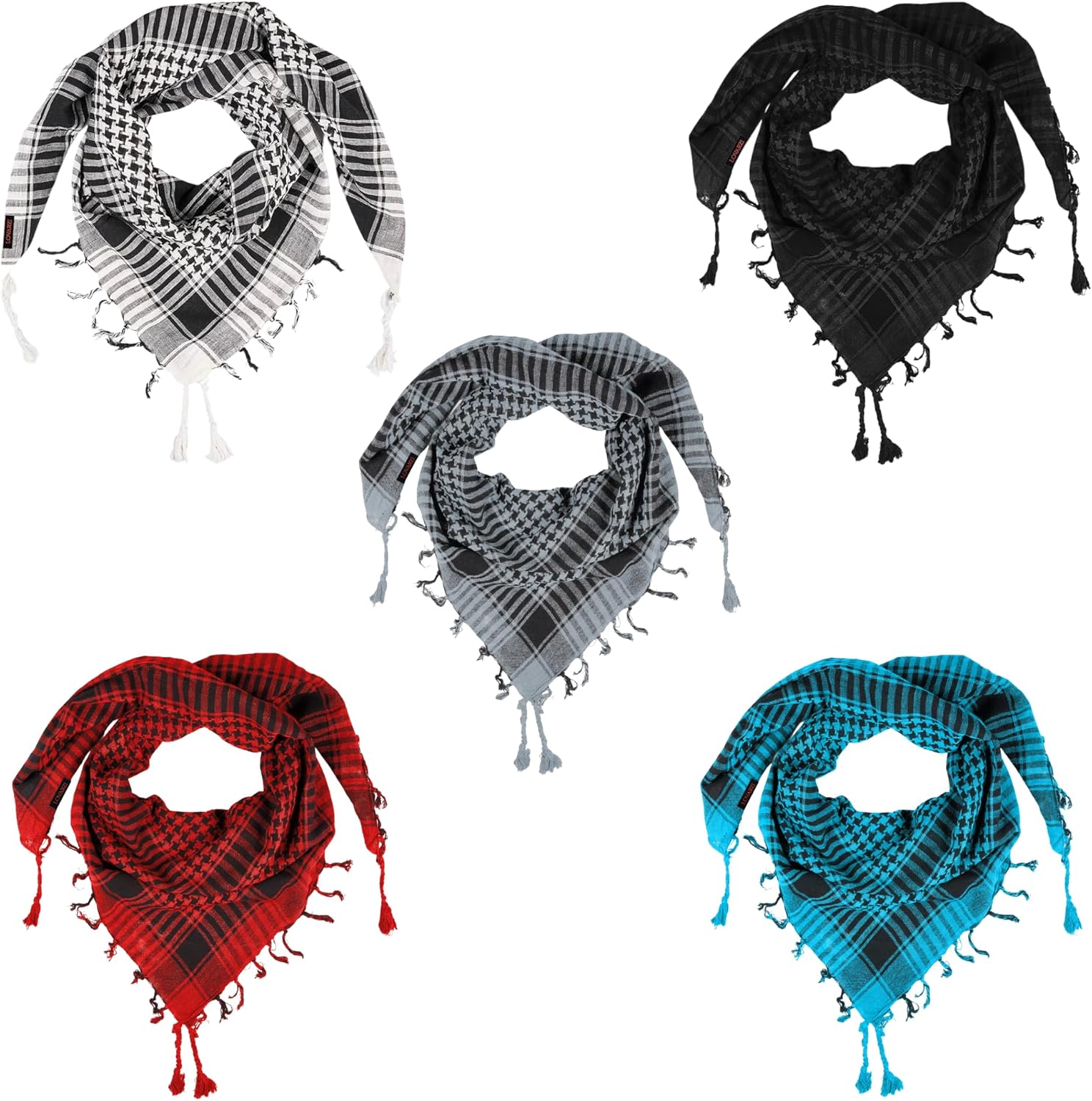 Amazon.com: LOVARZI Shemagh Desert Scarf Bundle For Men And Women ...