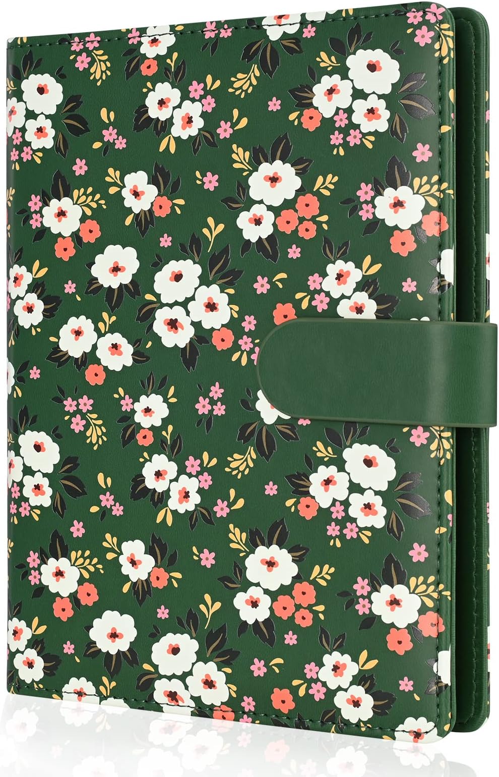 Amazon.com : Floral Personal Organiser, A5 PU Leather Binder Journal ...