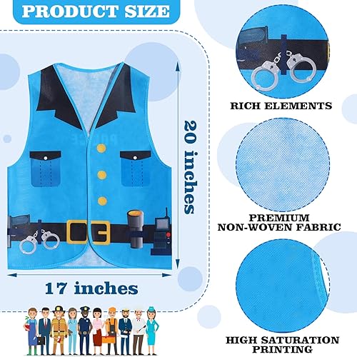 Snapklik.com : 20 PCS Kids Community Helper Dress Up Vest Career ...