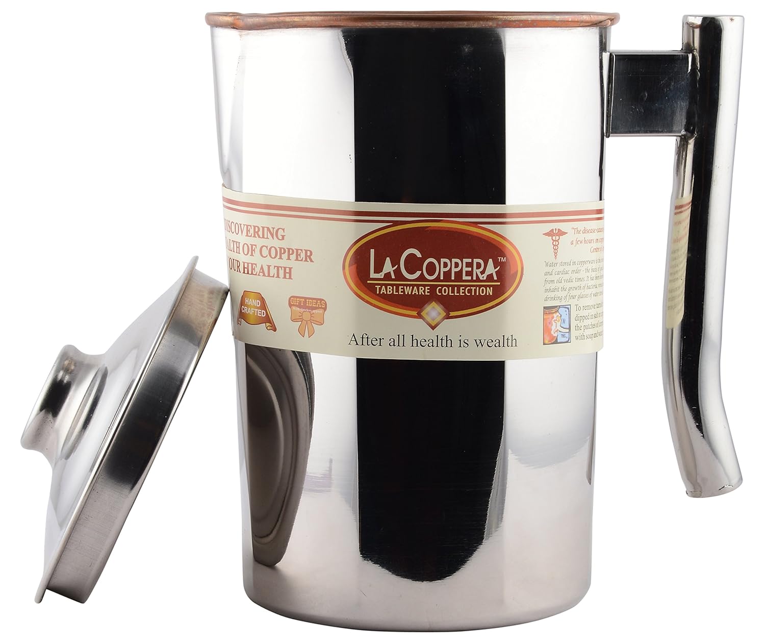 Buy La Coppera Jugs, 1.6 Liters, Silver Online at Low Prices in India ...