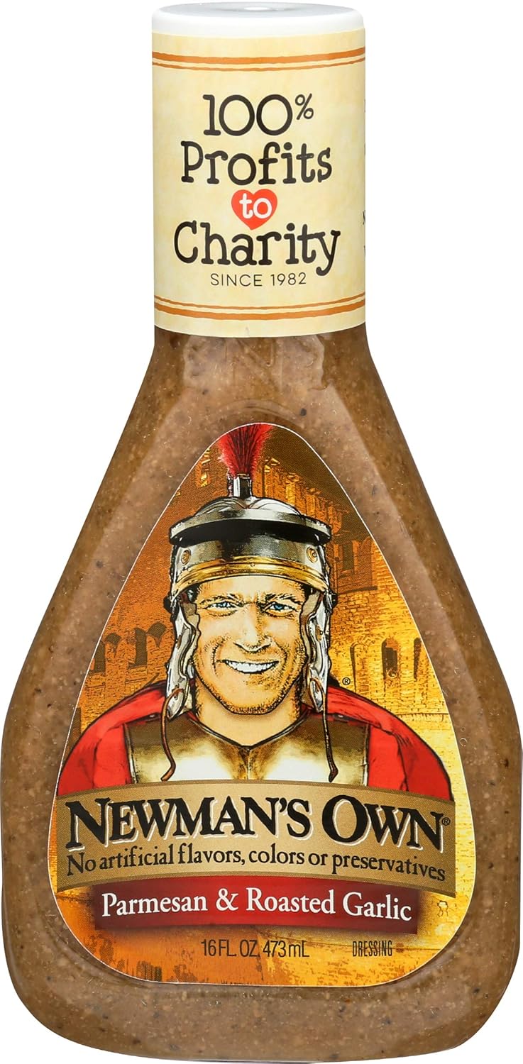 Amazon.com : Newman's Own Parmesan & Garlic Salad Dressing 16 oz ...