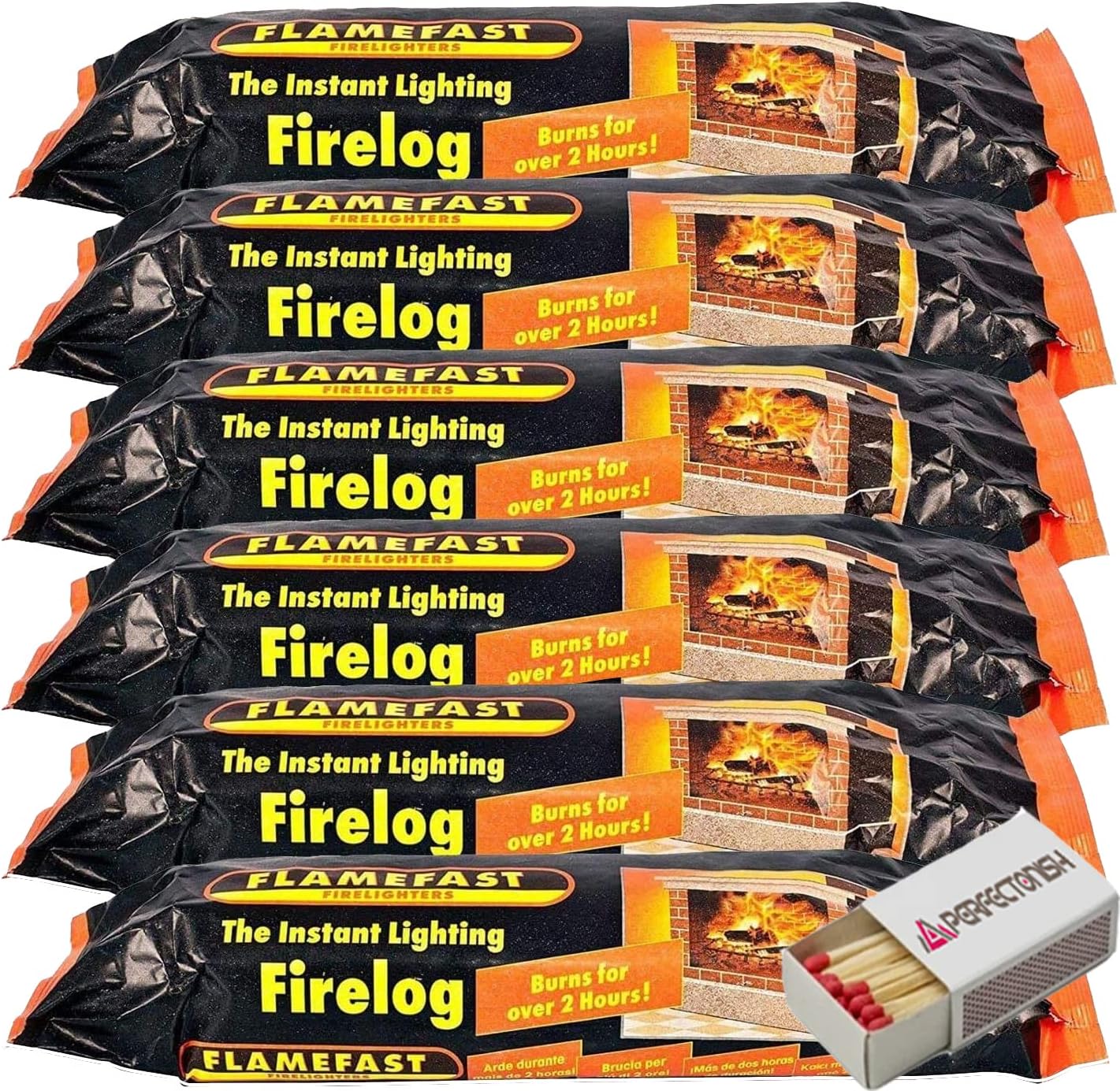 MDL Instant Light Smokeless Fire Logs - Case of 12 Logs : Amazon.co.uk ...