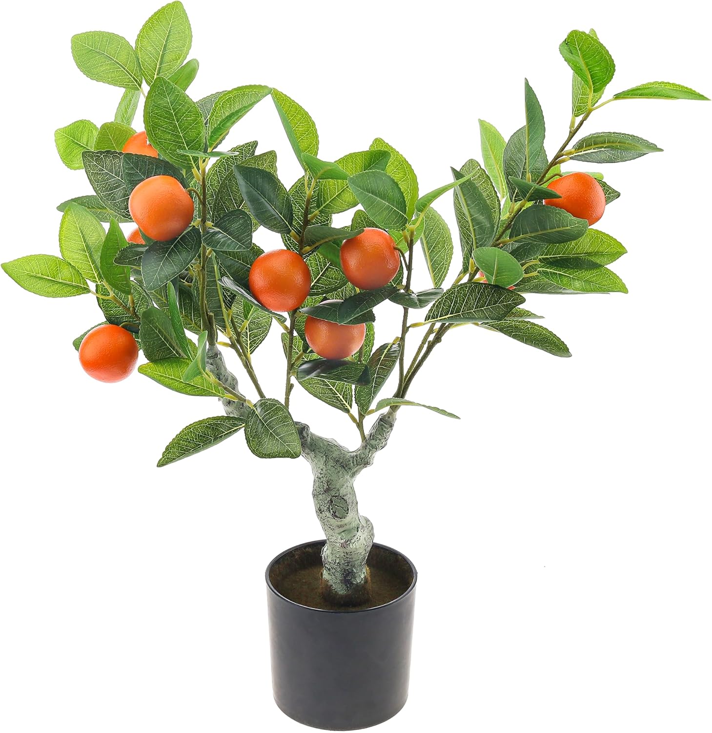 Amazon.com: Funzhan 23 Inch Realistic Artificial Orange Tree Faux ...