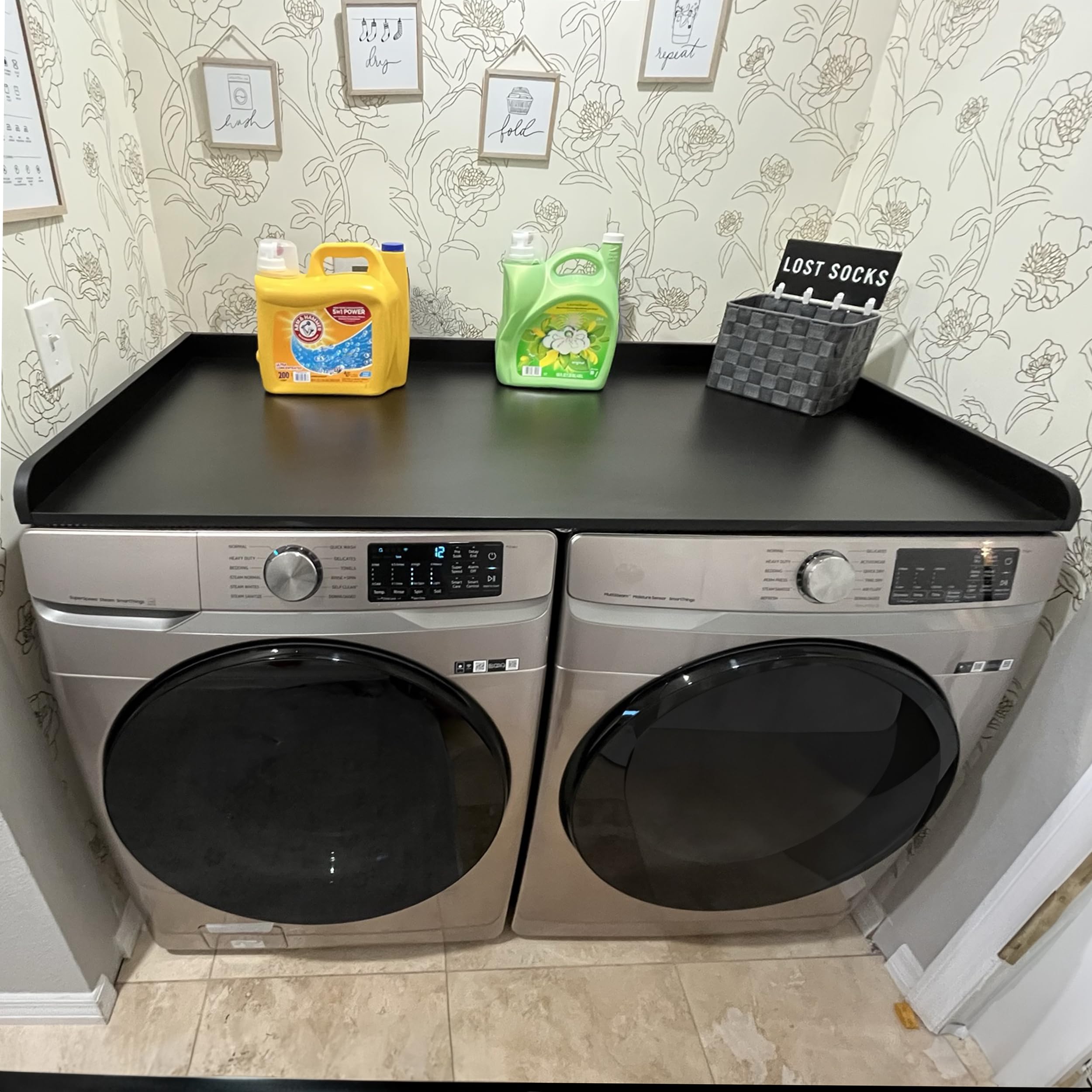 Amazon.com: Washer and Dryer Countertop with Non-Slip Mat - 54" Width x ...