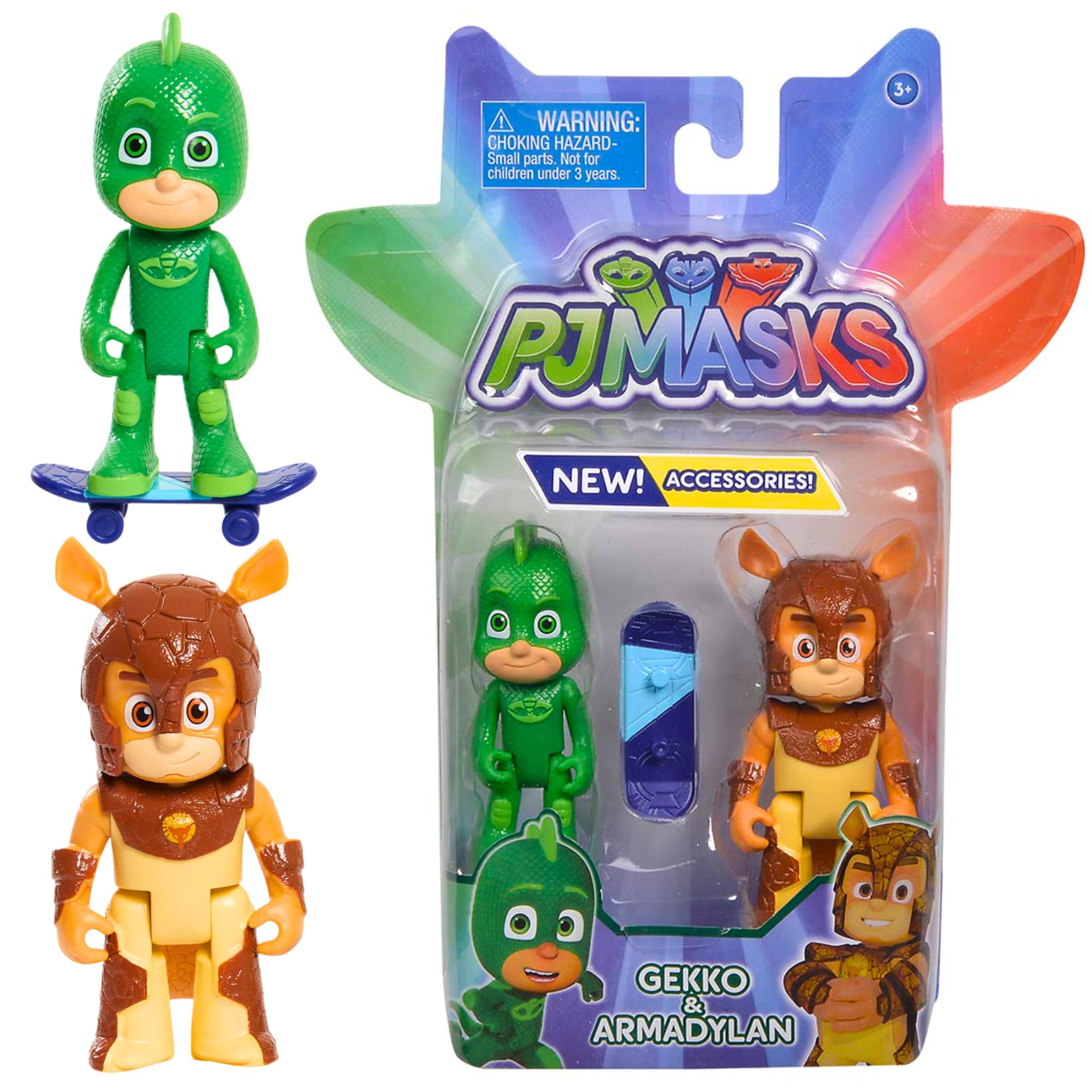Simba PJ Masks Gekko & Armadylan 8cm 3″ Articulated Play Figure Toys ...