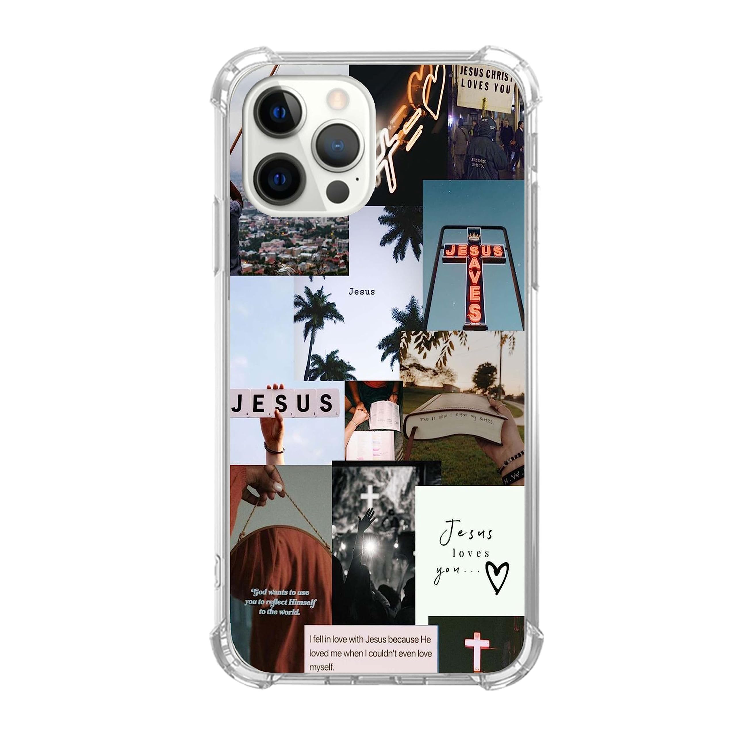 Amazon.com: Bible Verses Christian Collage Phone Case Compatible with ...
