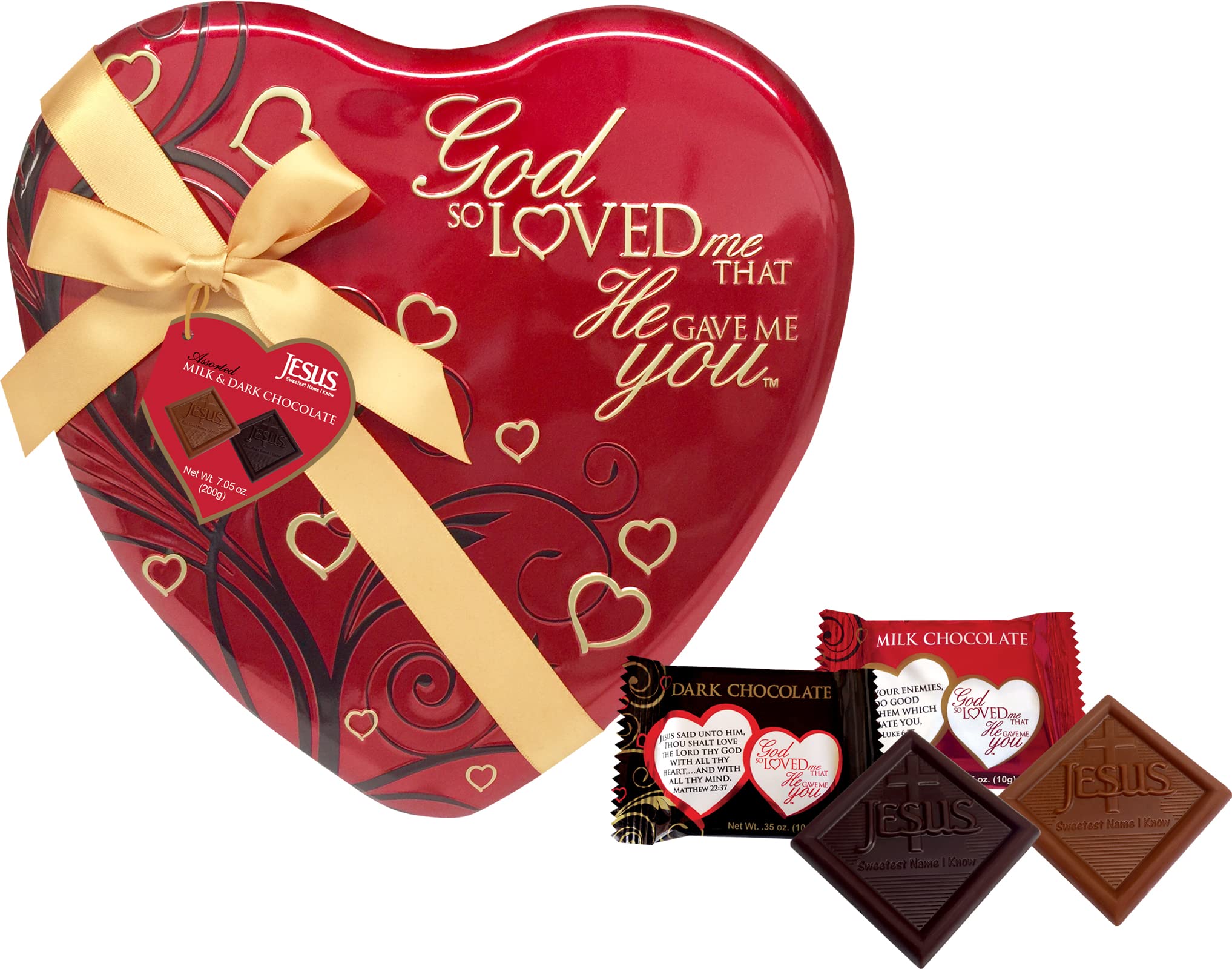 Amazon.com: Scripture Candy, God So Loved Me, He Gave Me You Milk ...
